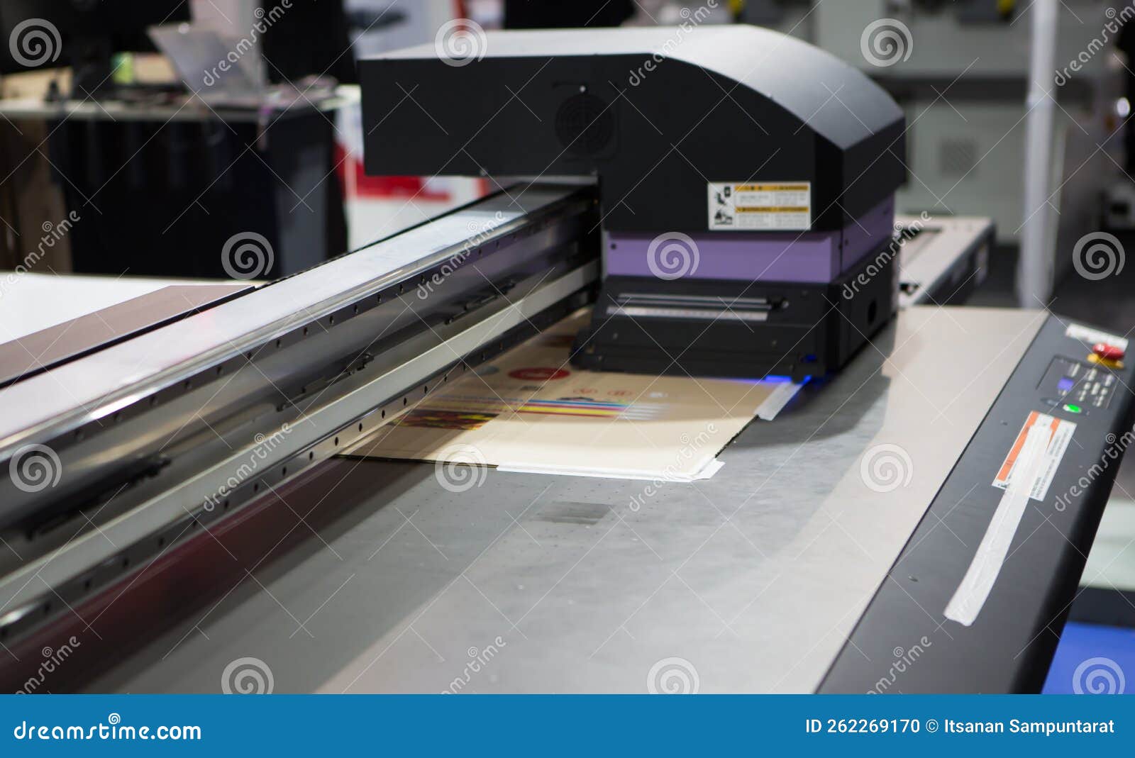 Digital printing machine stock photo. Image of factory - 262269170