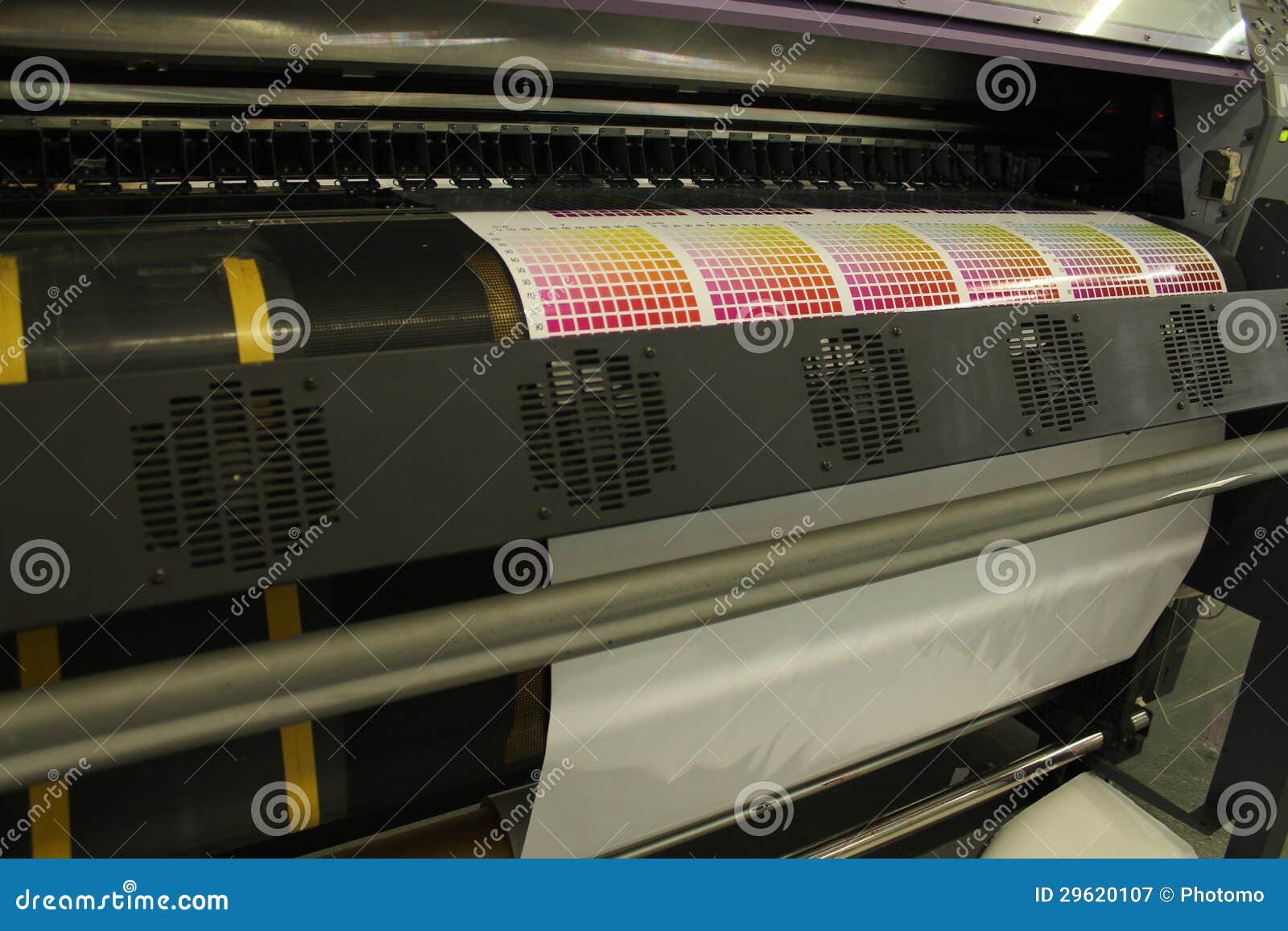 Digital Printing Print Testing Stock Image - Image of lever, black ...