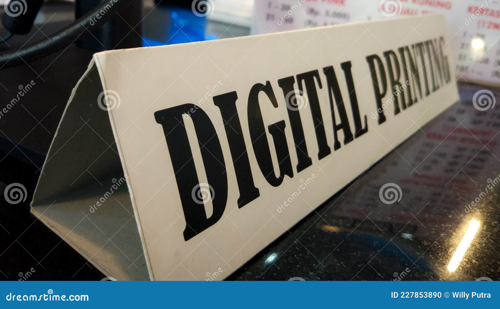 Digital Printing Text Signs Stock Photo - Image of banner, advertising ...