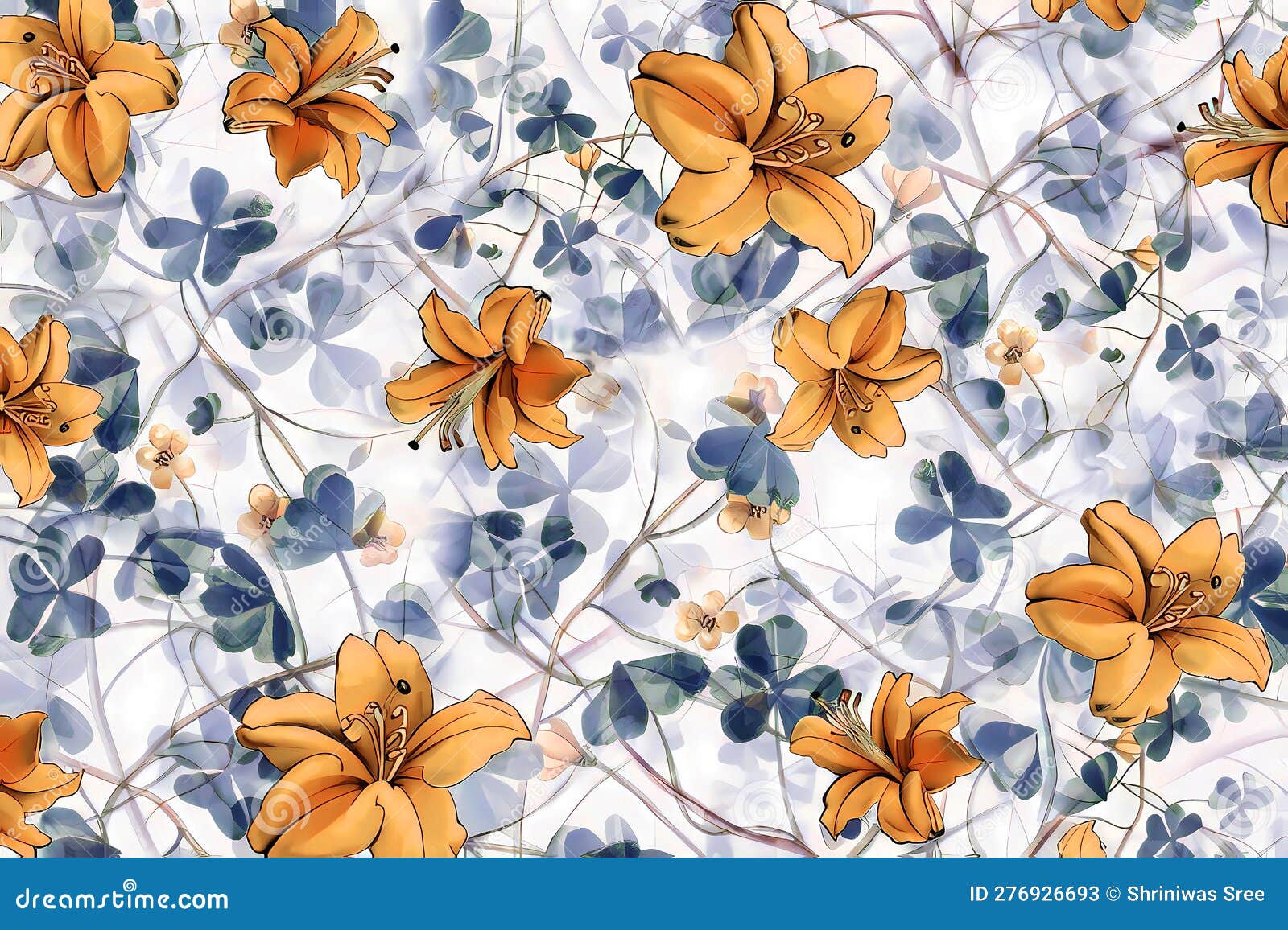 Flower Allover Pattern Stock Photo | CartoonDealer.com #283981512