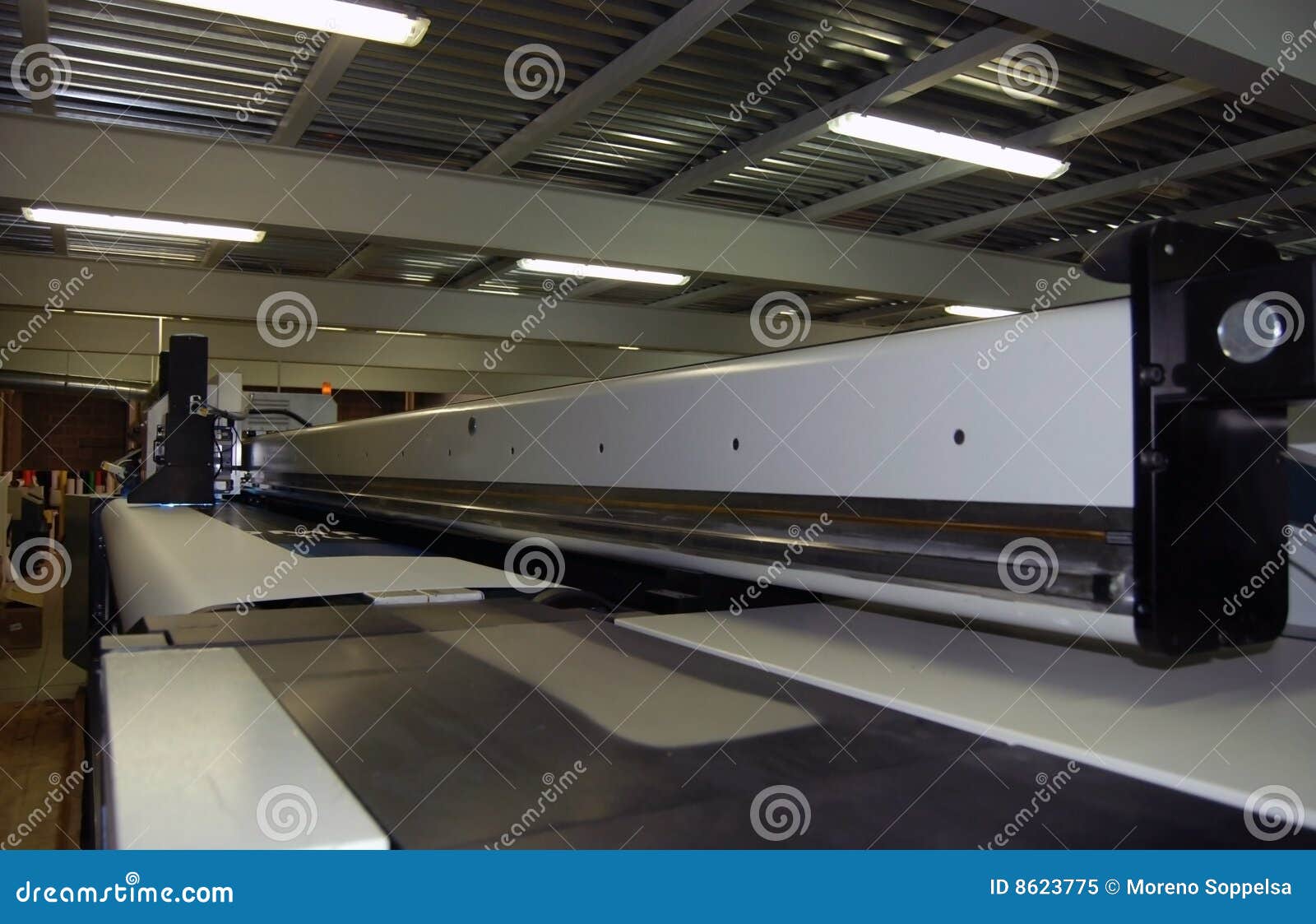 Digital Printing - Wide Format Stock Image - Image of mechanical ...