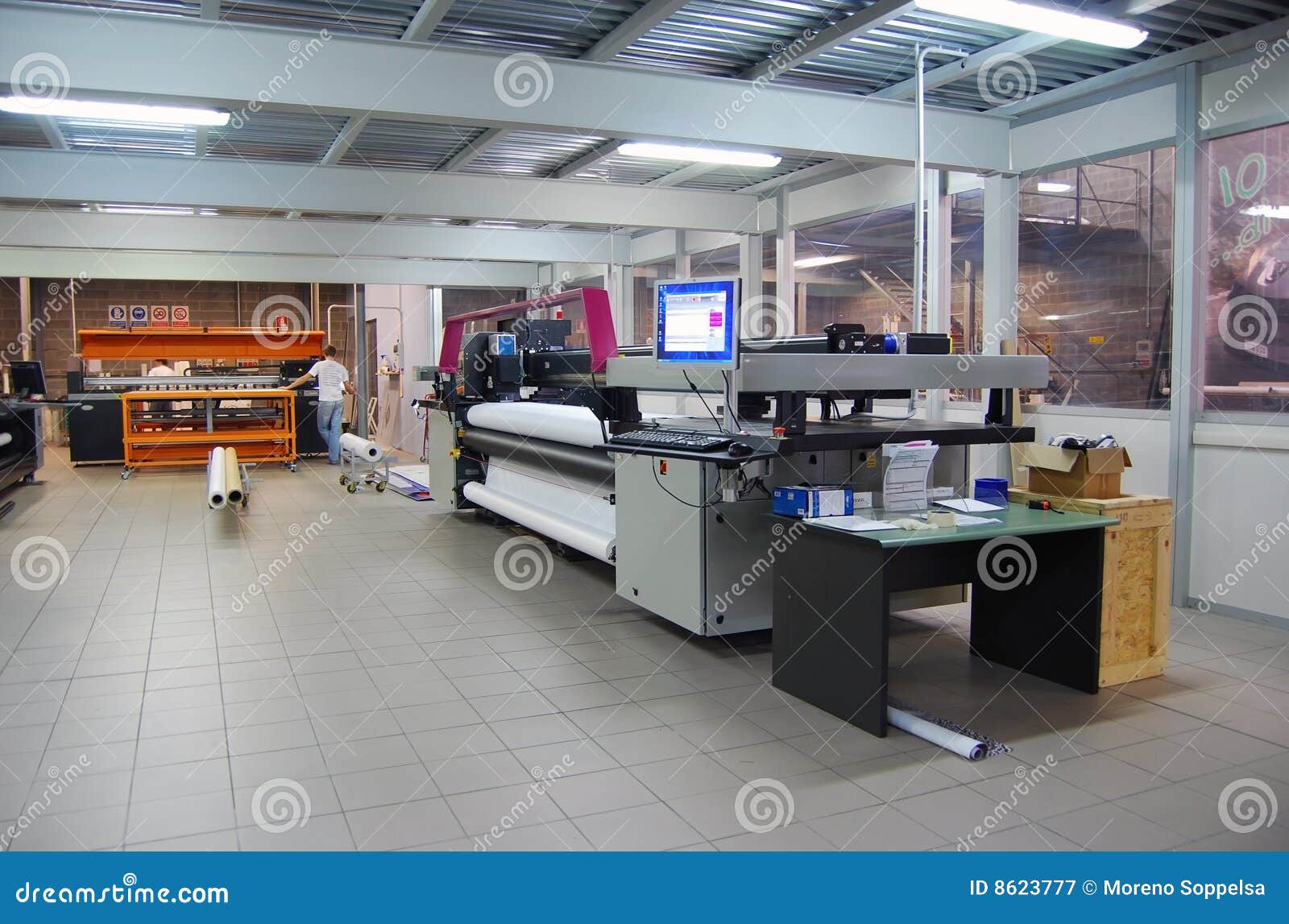 Digital Printing - Wide Format Stock Image - Image of metres, adhesive ...