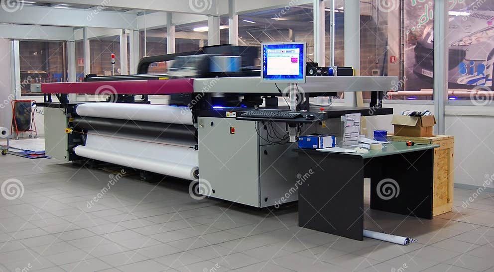 Digital Printing - Wide Format Stock Image - Image of medi, printers ...