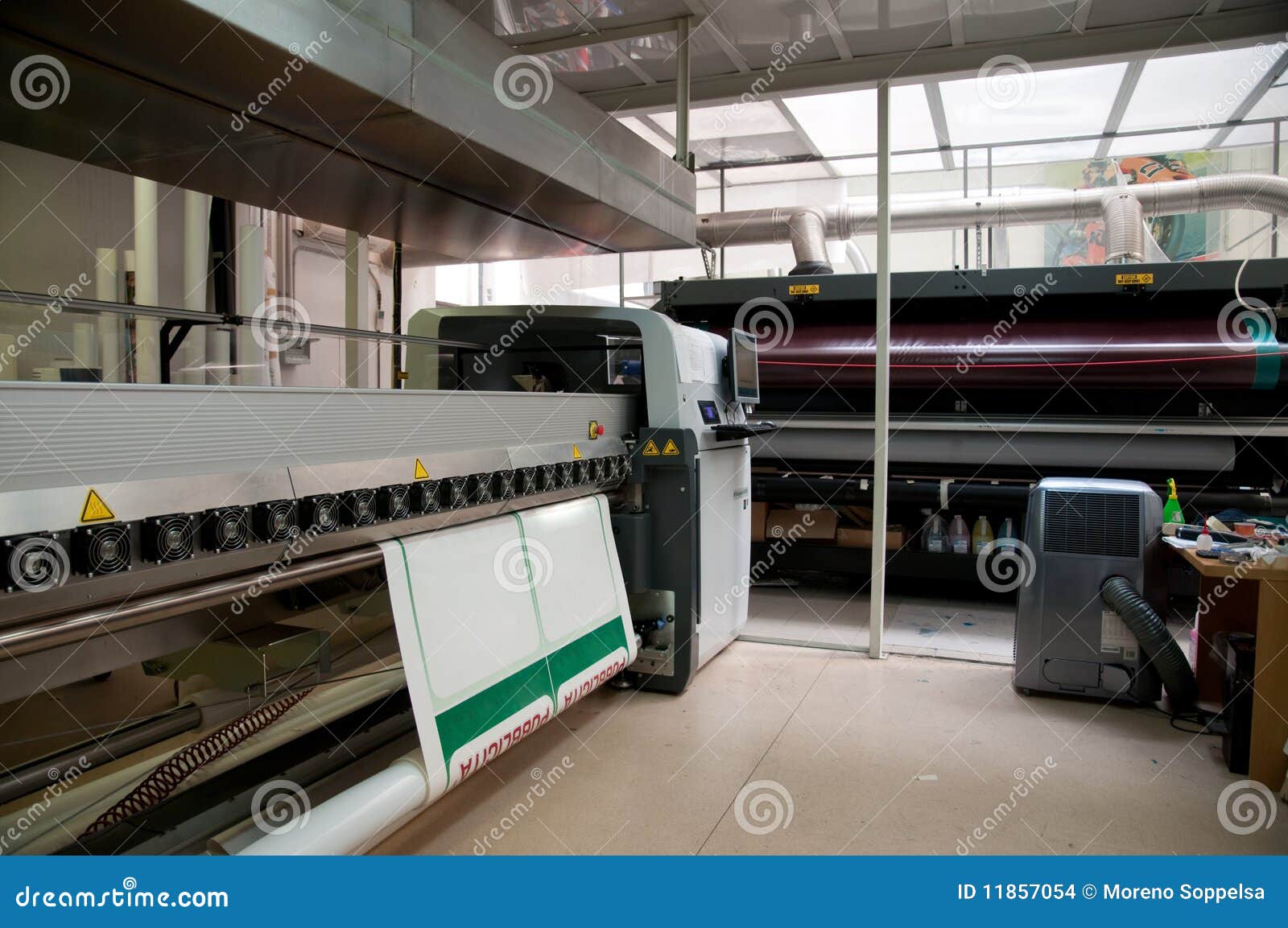 Digital Printing - Wide Format Press Stock Photo - Image of banner ...