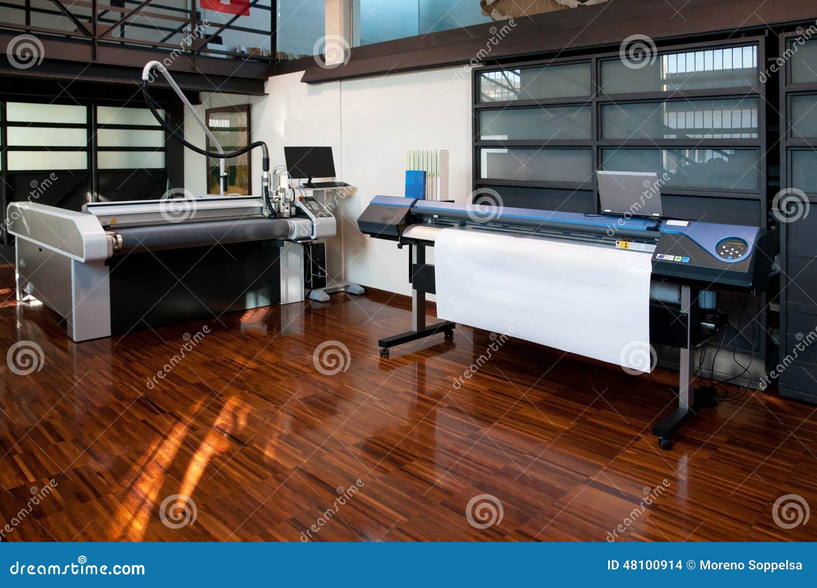 Digital Printing - Wide Format Printer Stock Photo - Image of foamboard ...