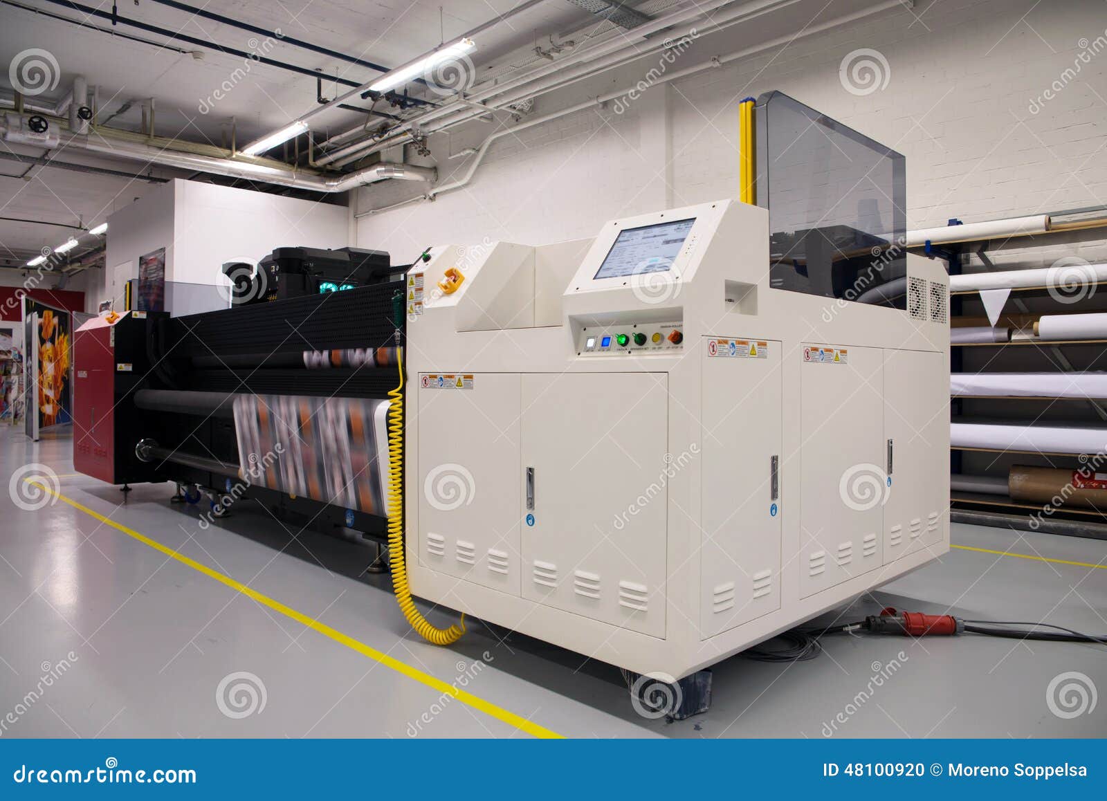 Digital Printing - Wide Format Printer Stock Photo - Image of billboard ...