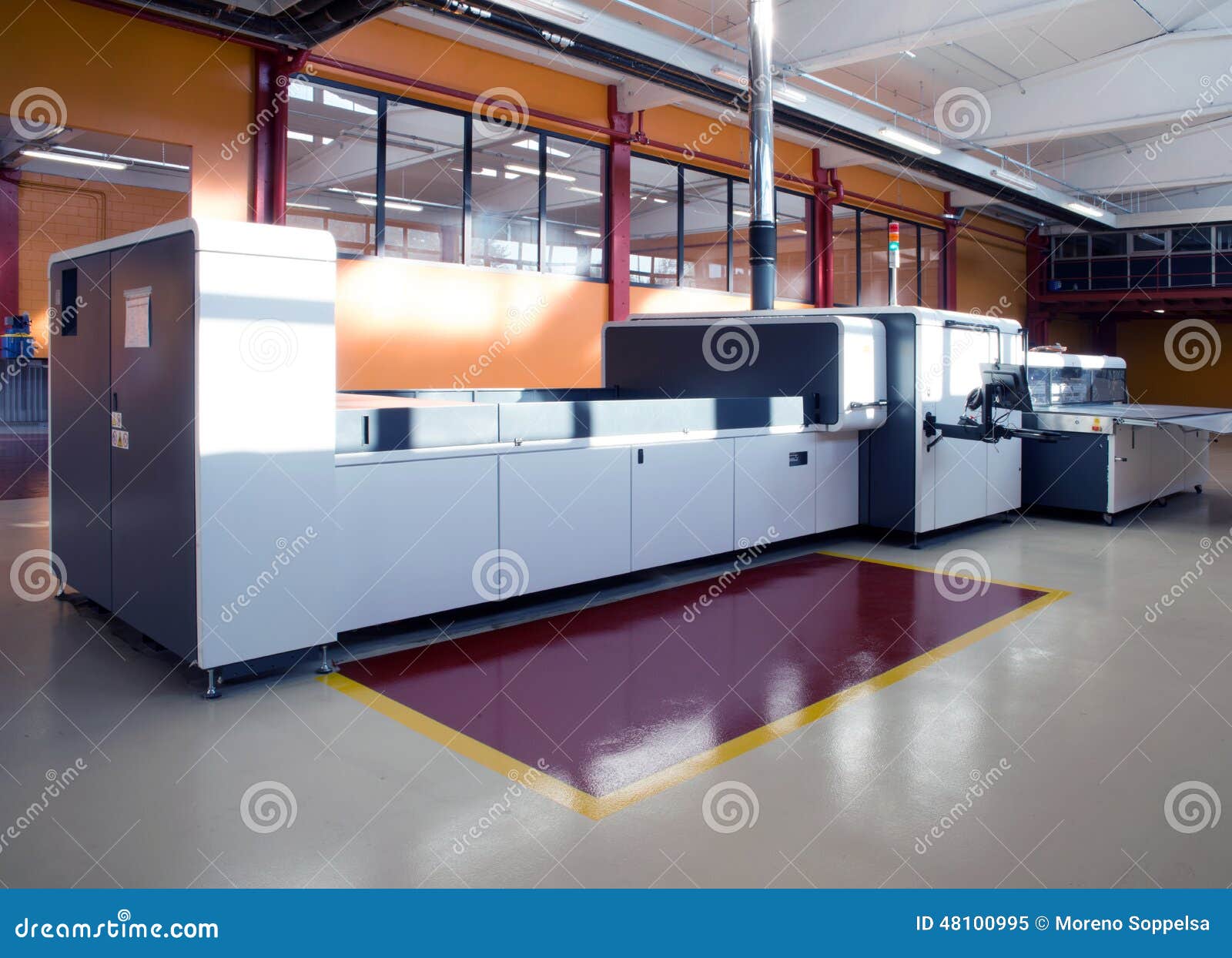 Digital Printing - Wide Format Printer Stock Image - Image of digital ...