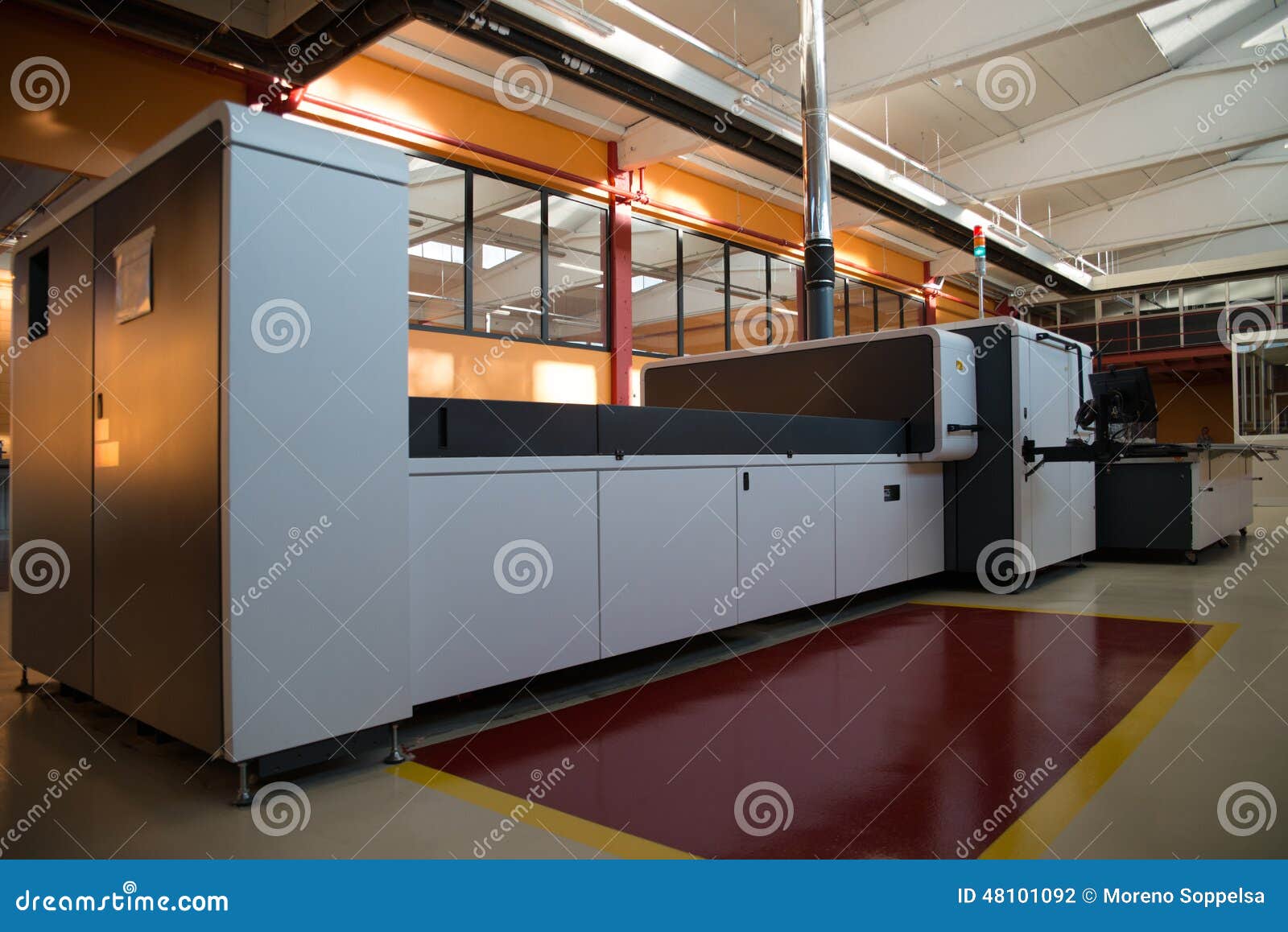 Digital Printing - Wide Format Printer Stock Photo - Image of direct ...