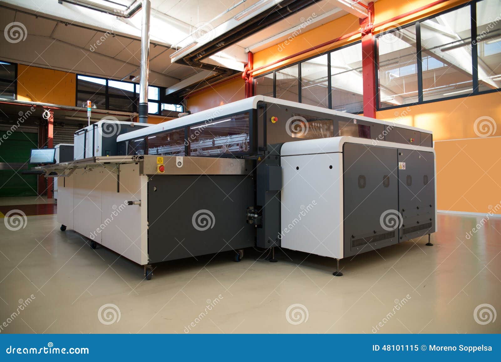 Digital Printing - Wide Format Printer Stock Image - Image of ...