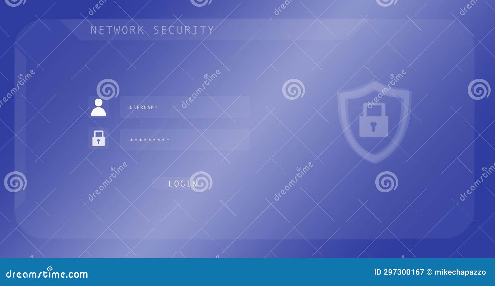 Digital Privacy Illustrated with a Login Screen Stock Image - Image of ...