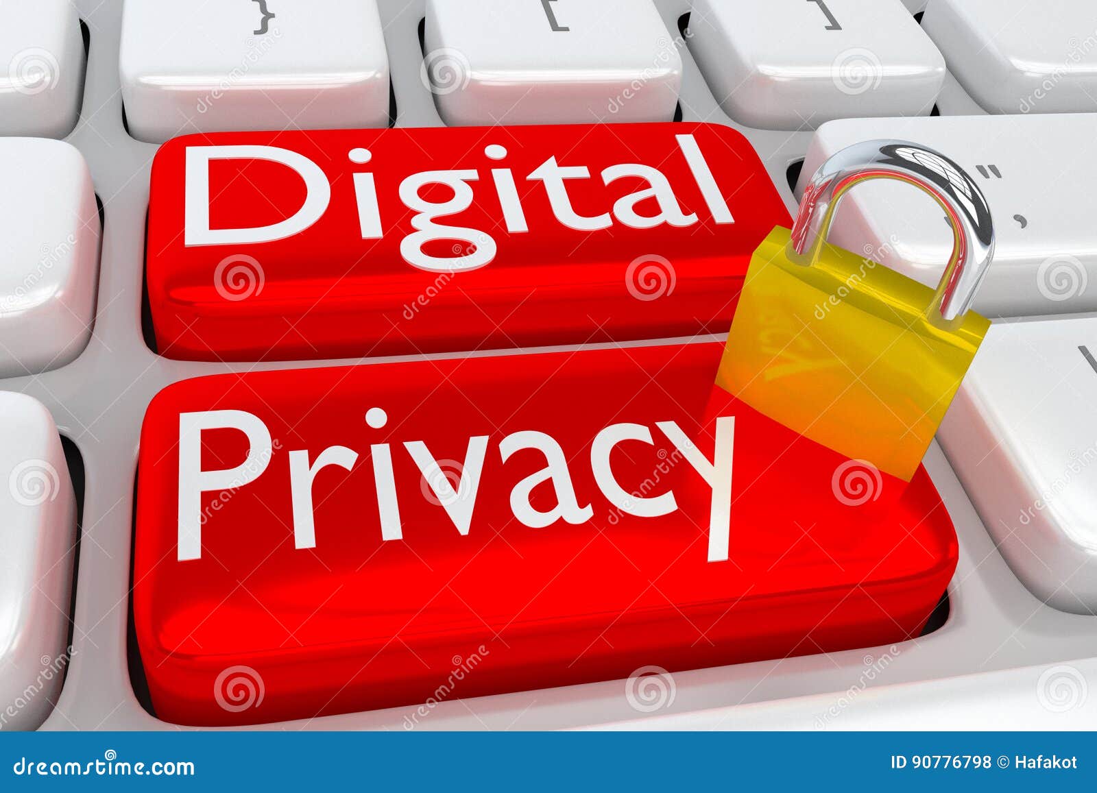 Digital Privacy concept stock illustration. Illustration of lock - 90776798
