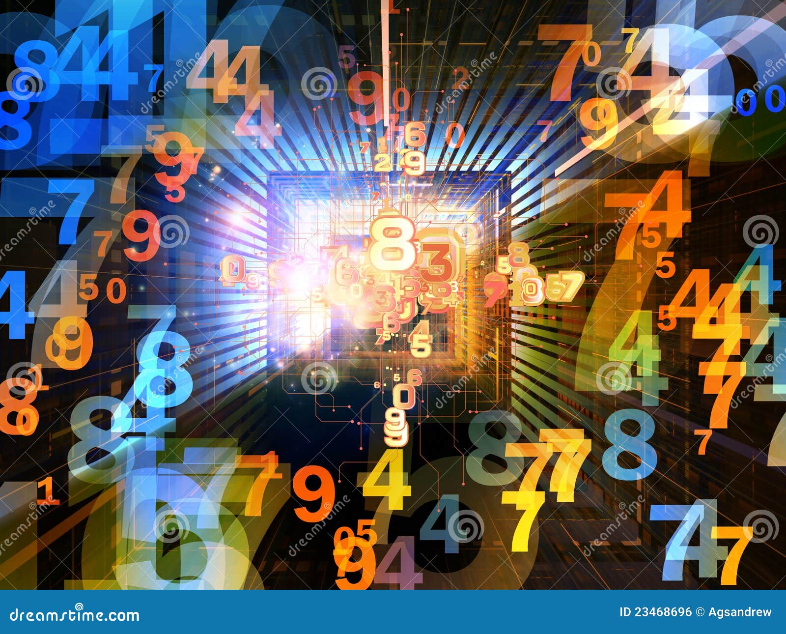 Digital Processing stock illustration. Illustration of colorful - 23468696