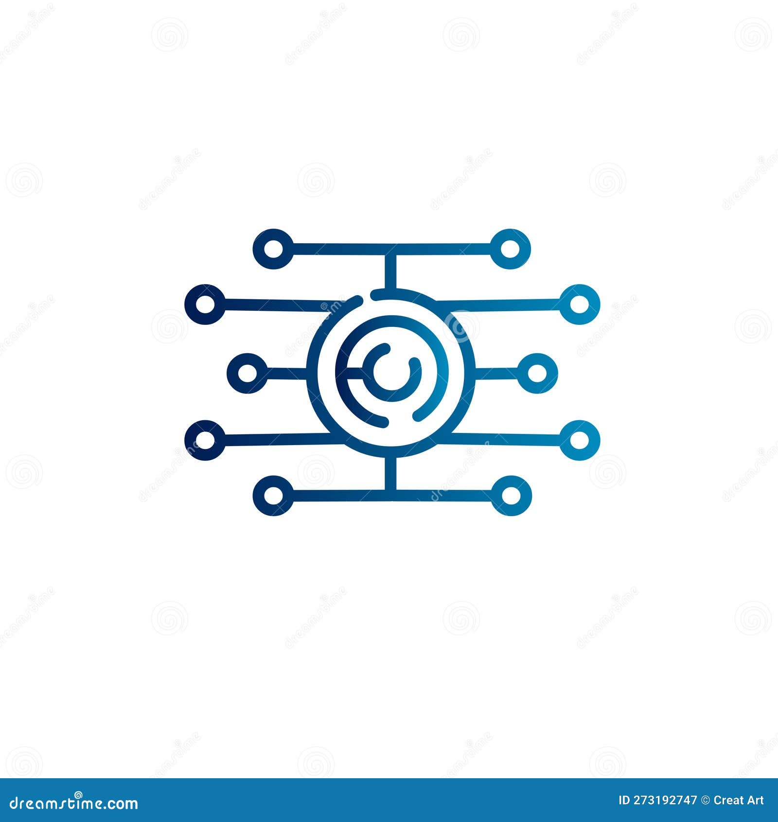 Digital Processor CPU - Vector Logo Template For Corporate Identity ...