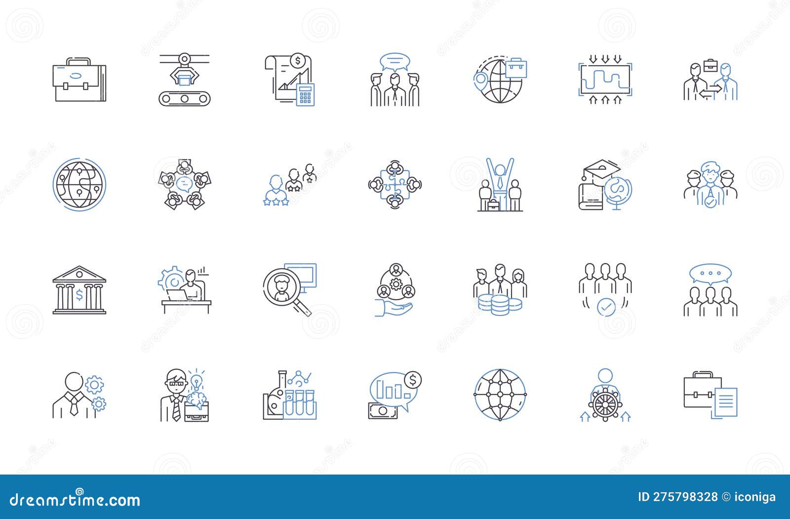 Digital Proficiency Line Icons Collection. Digital Competence ...