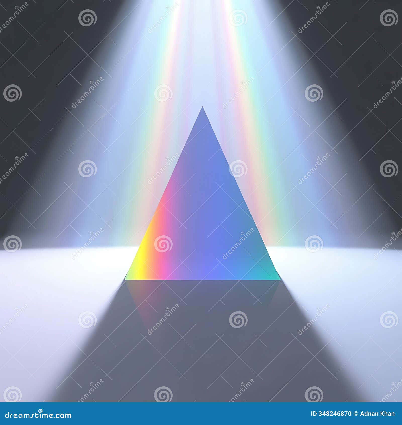 A Digital Projection of a Light Spectrum Passing through a Prism ...