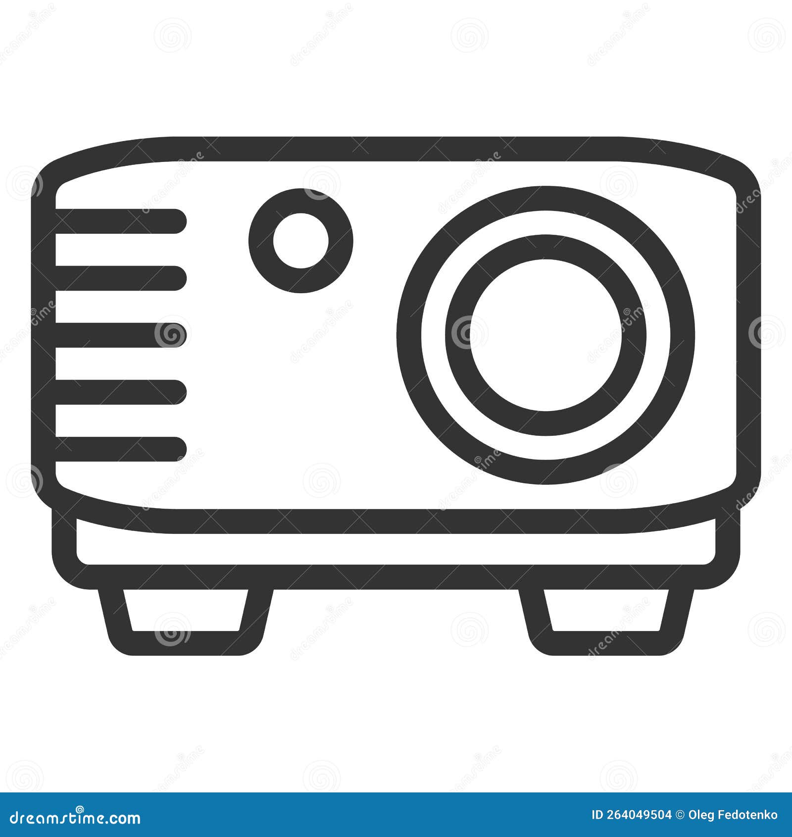Digital Projector Side View Stock Illustrations – 16 Digital Projector ...