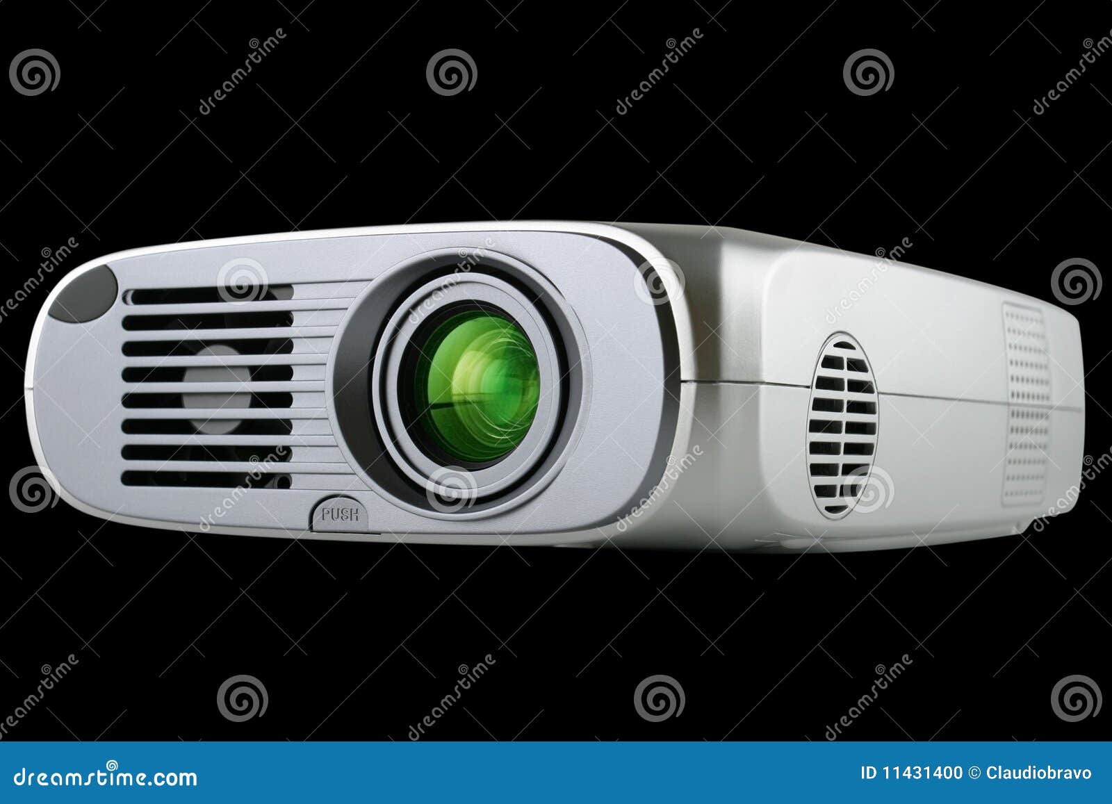 Digital Projector Isolated on Black Stock Photo - Image of modern ...