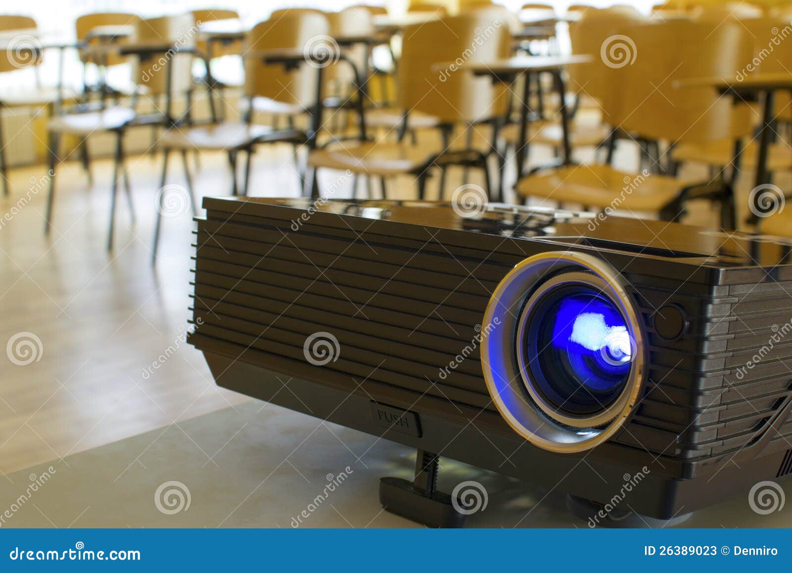 Digital Projector in Presentation Hall/auditorium Stock Image - Image ...