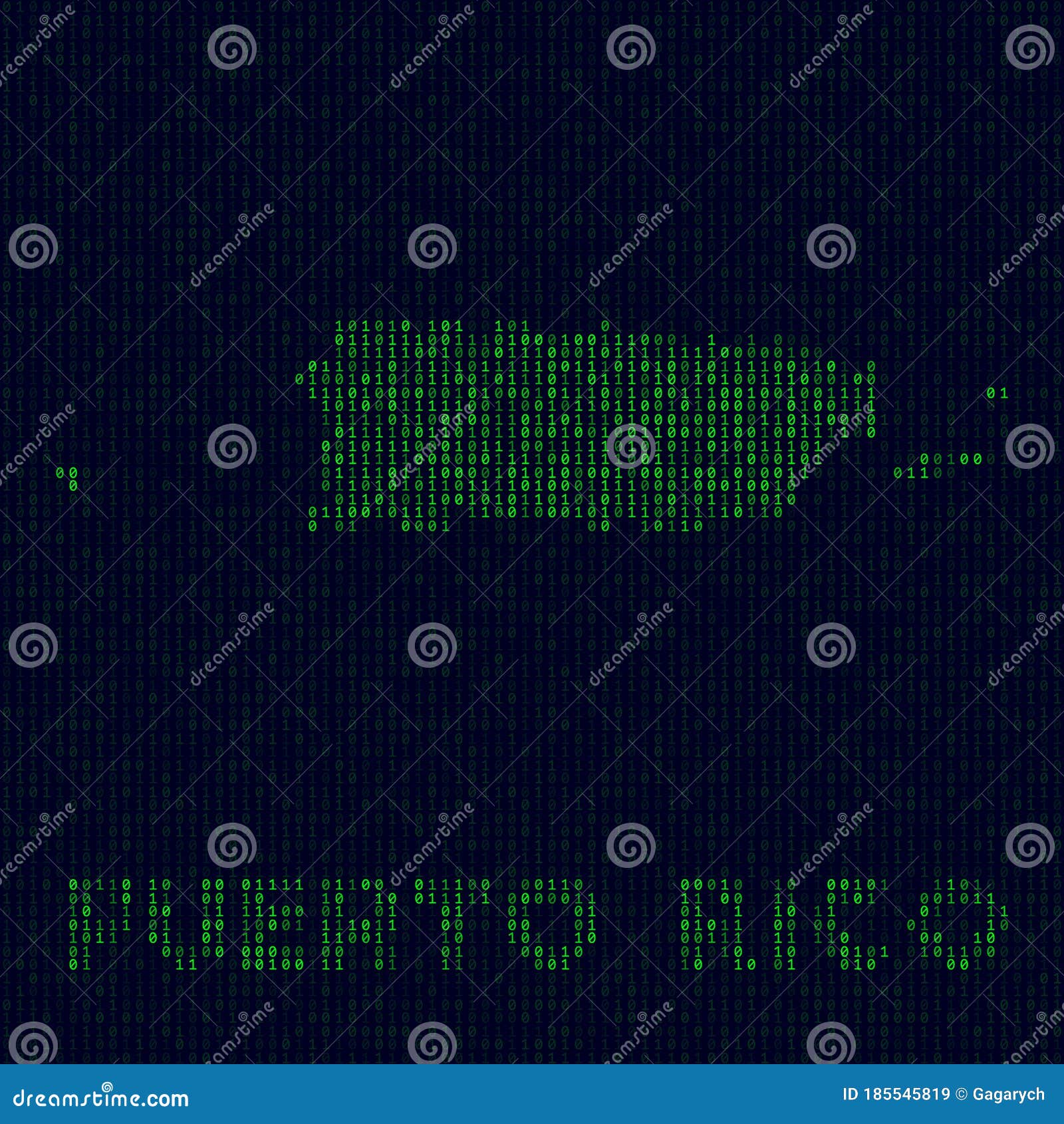 Digital Puerto Rico logo. stock vector. Illustration of communication ...