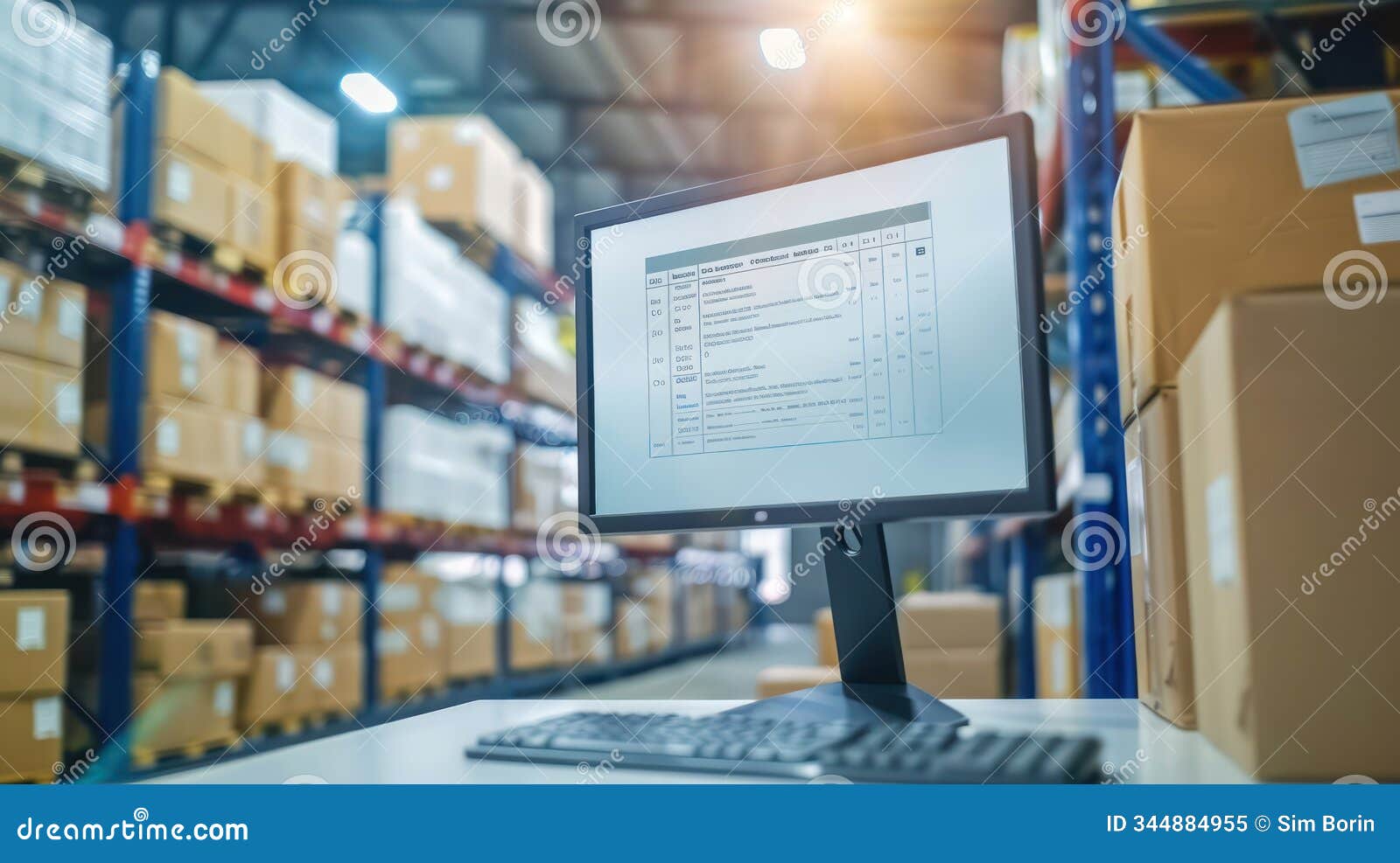 Digital Purchase Order Displayed Stock Illustration - Illustration of ...