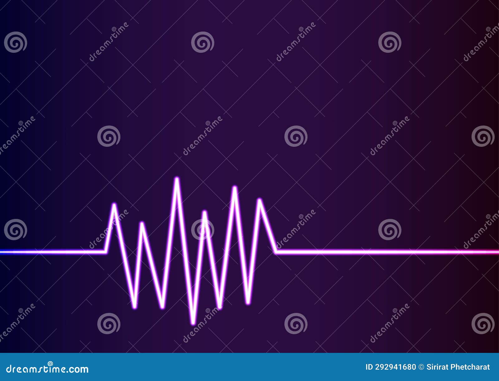 Digital Purple Line Signal Wave Pattern Dark Background Stock ...