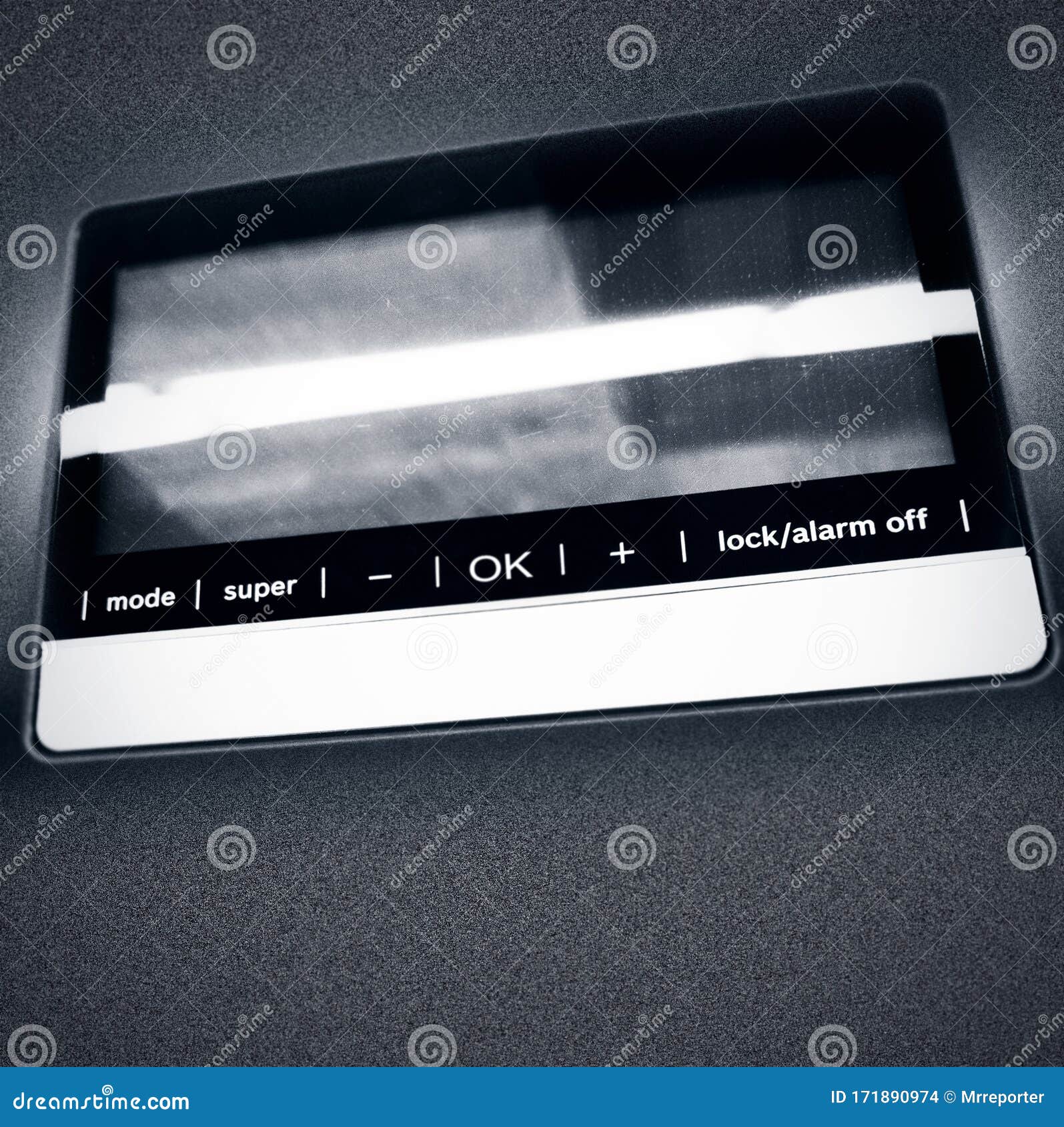 Digital Push Button Dashboard Stock Photo - Image of digital, black ...