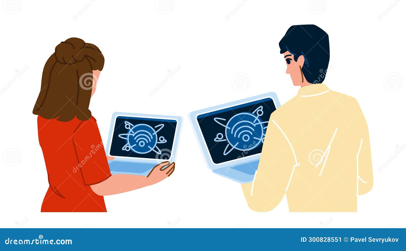 Digital Quantum Internet Vector Stock Vector - Illustration of ...