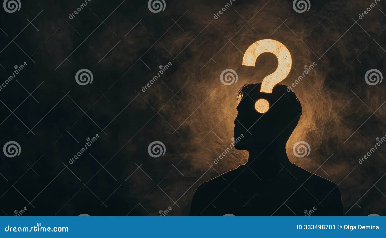 Digital Question Mark Surrounded by Technology Icons on a Dark ...