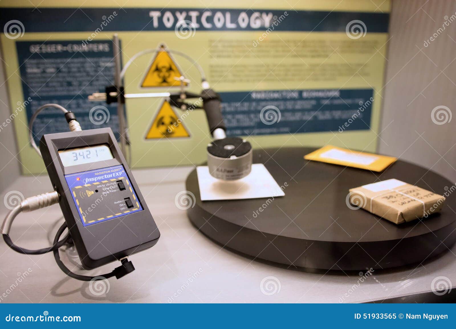 Digital Radiation Detector editorial image. Image of radioactive - 51933565