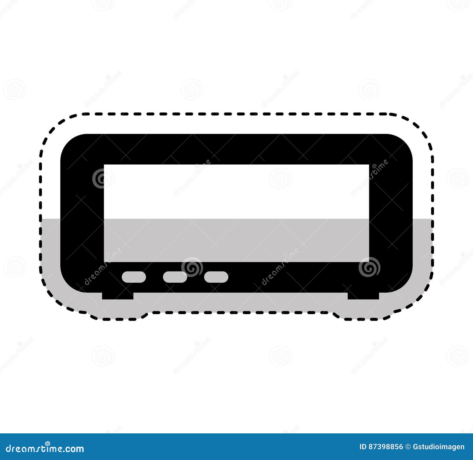 Digital radio clock icon stock vector. Illustration of timer - 87398856