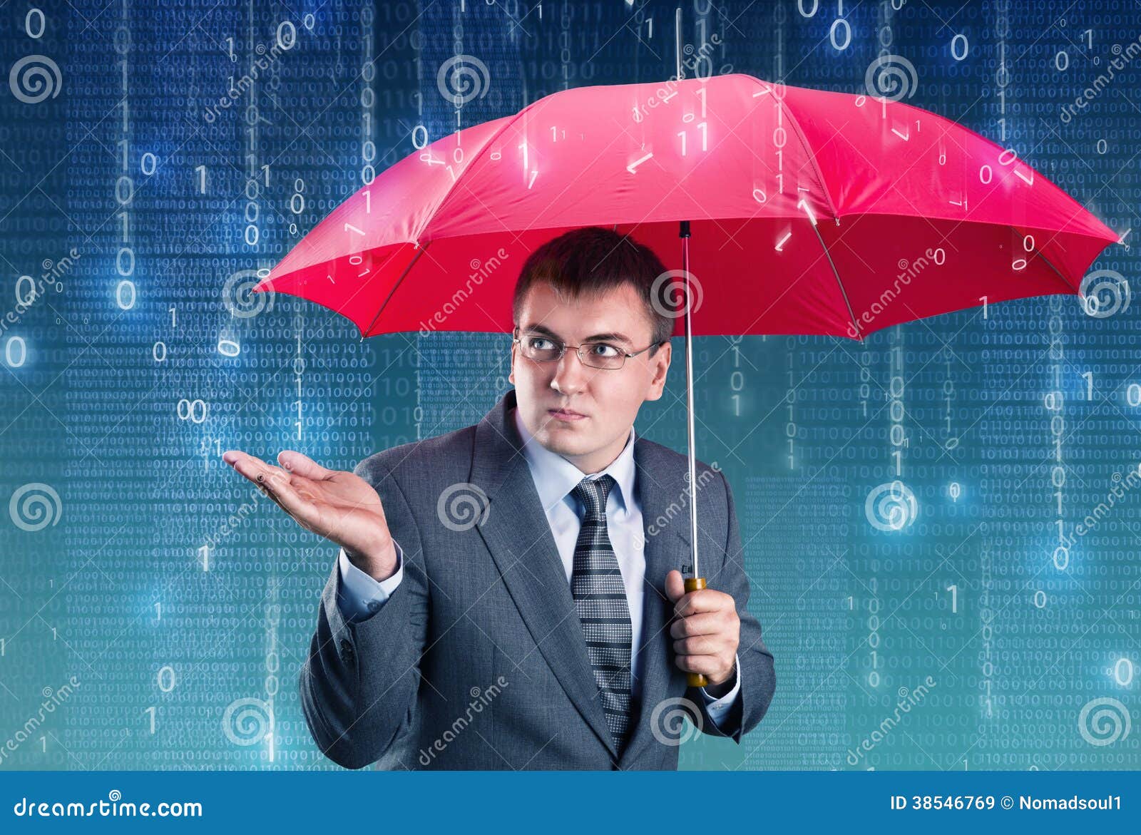Digital rain stock image. Image of data, networking, link - 38546769
