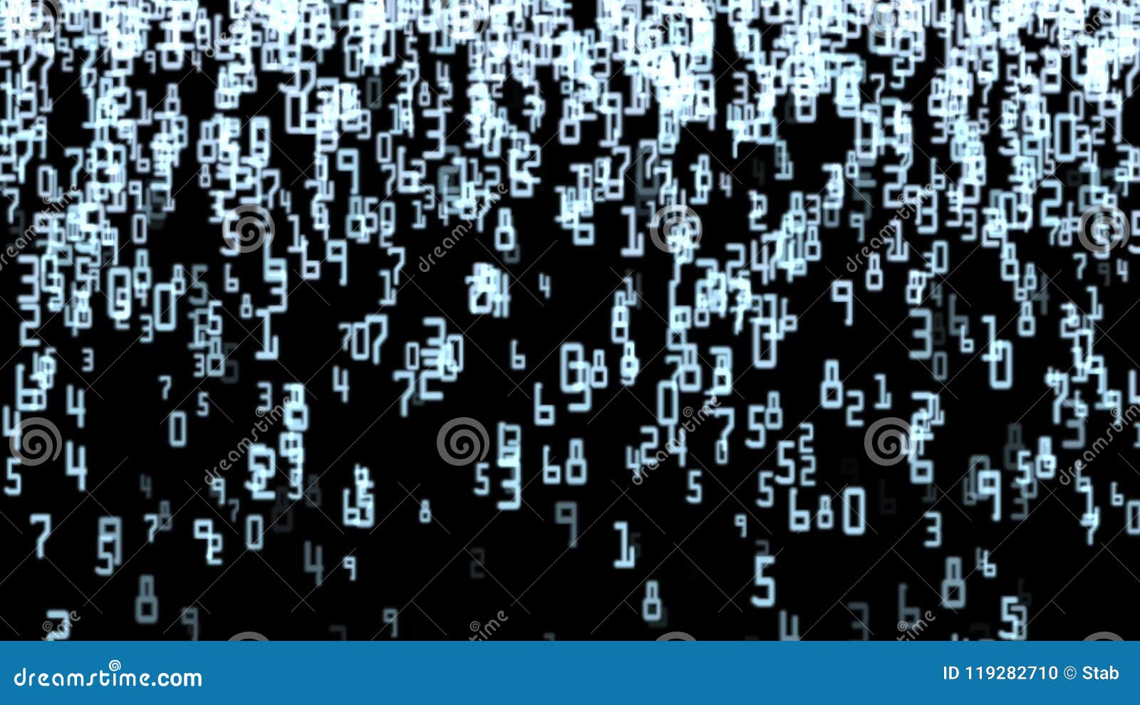 Digital rain stock footage. Video of internet, mathematical - 119282710