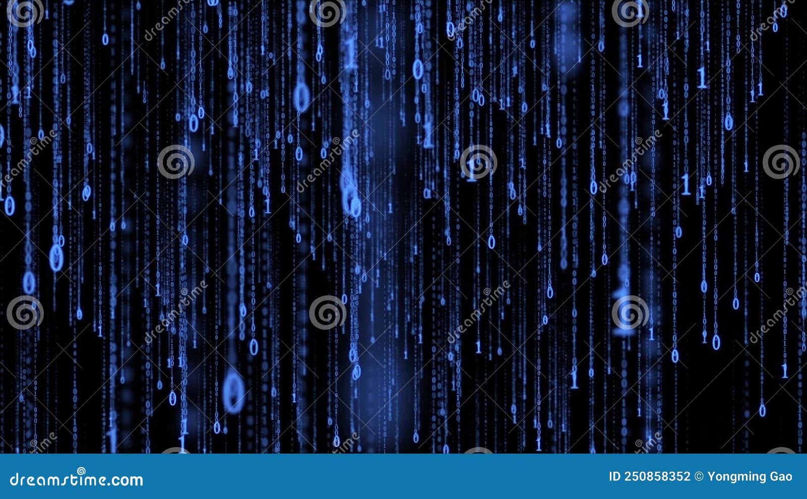 Digital Rain Information and Data Flow Stock Footage - Video of ...