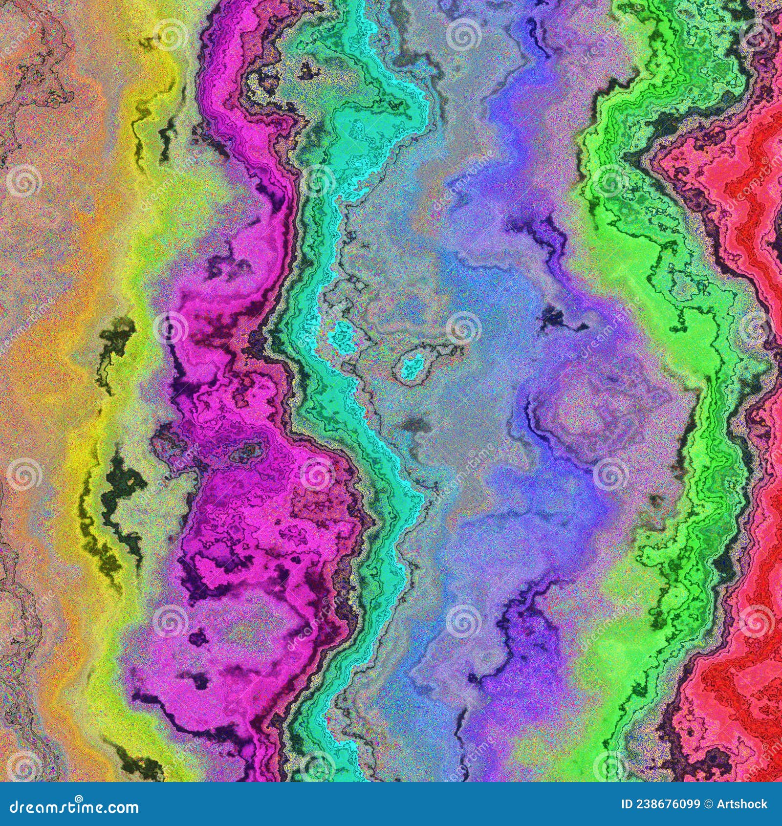Digital Rainbow Liquid Paint Stock Illustration - Illustration of paint ...
