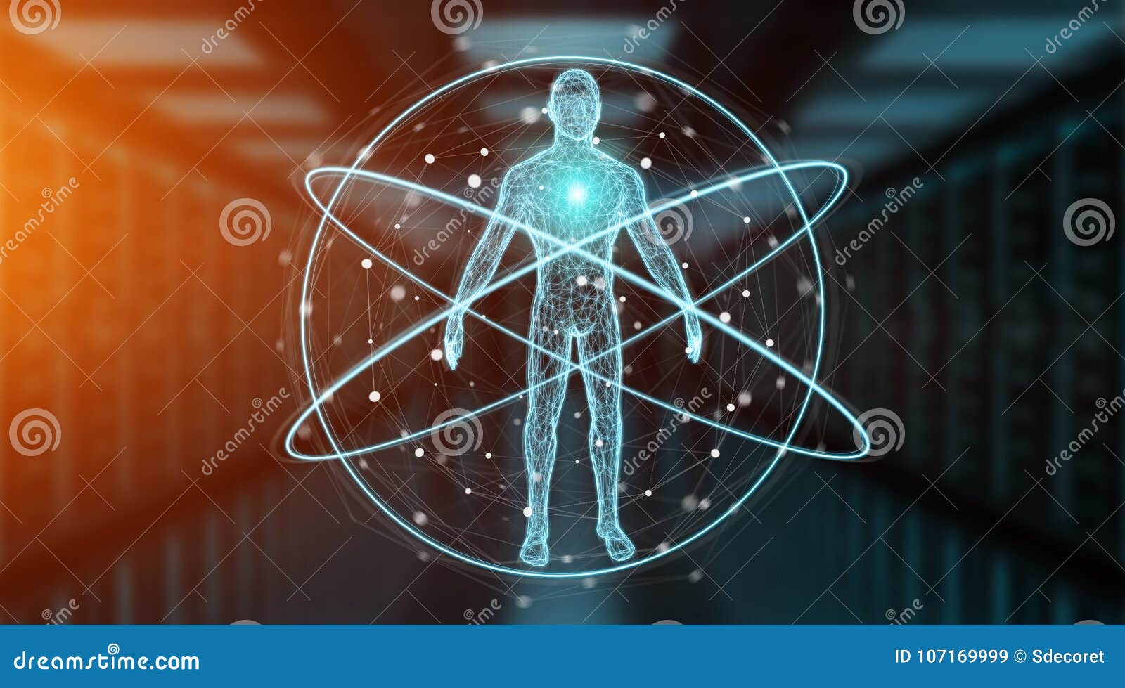 Digital X-ray Human Body Scan Background Interface 3D Rendering Stock ...