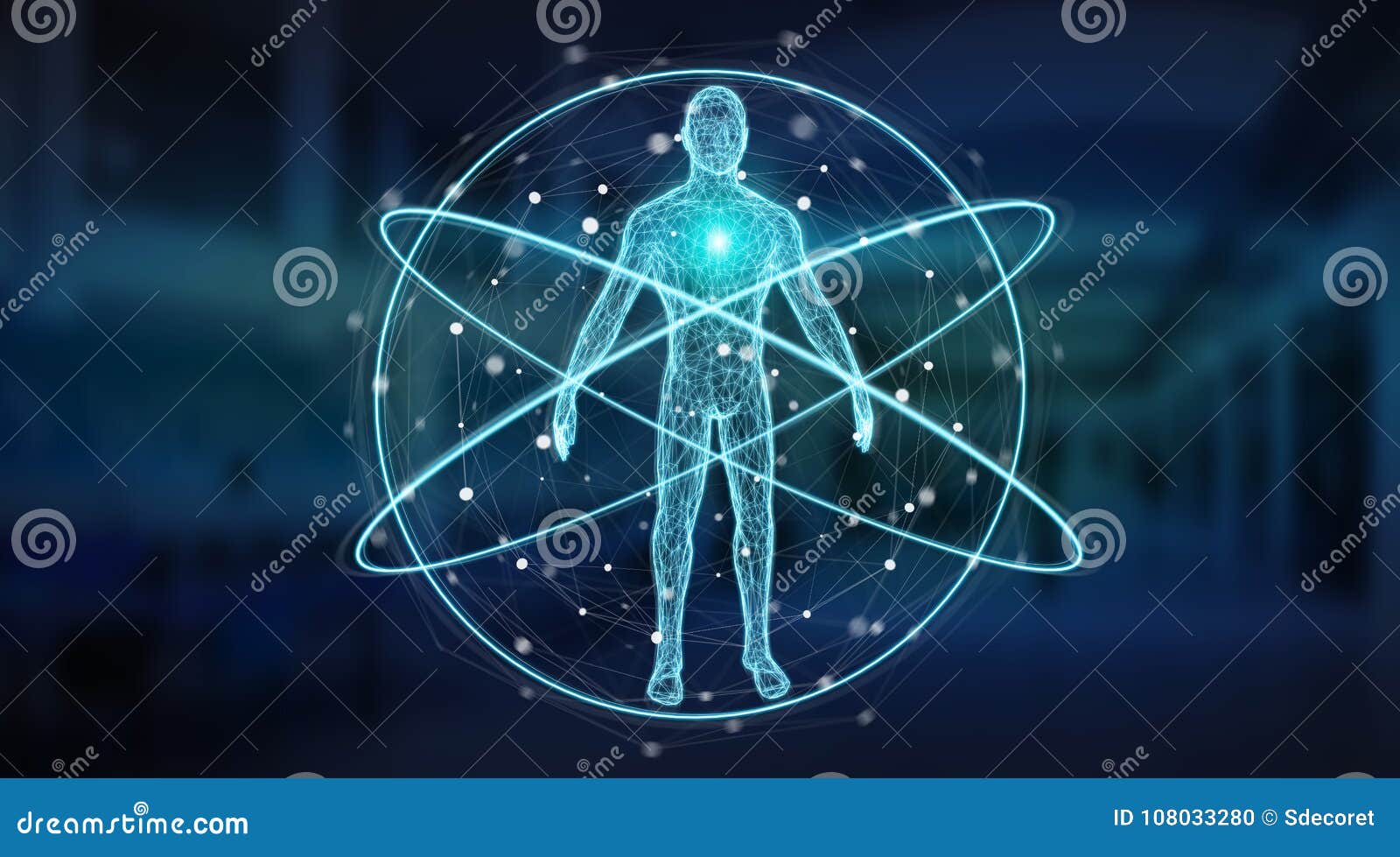 Digital X-ray Human Body Scan Background Interface 3D Rendering Stock ...