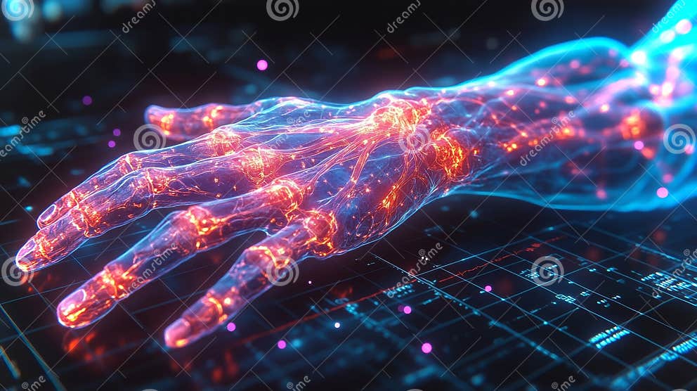 Digital X-ray Visualization of Human Forearm Anatomy with Highlighted ...