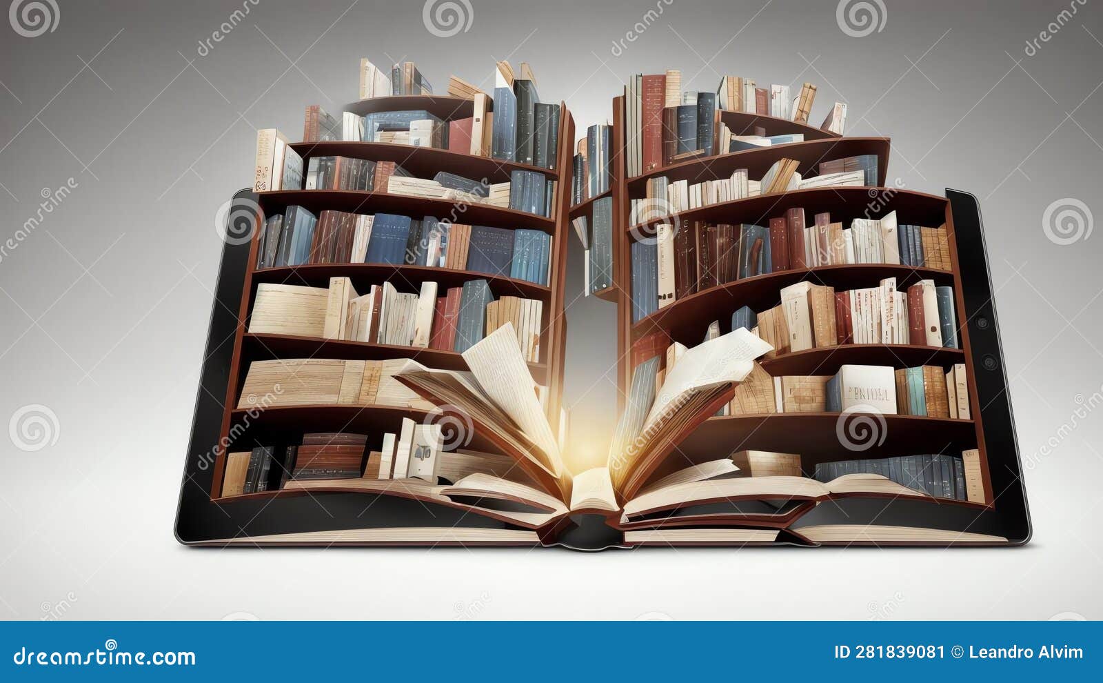 Digital Reading Experience Embracing National Book Lovers Day.AI ...