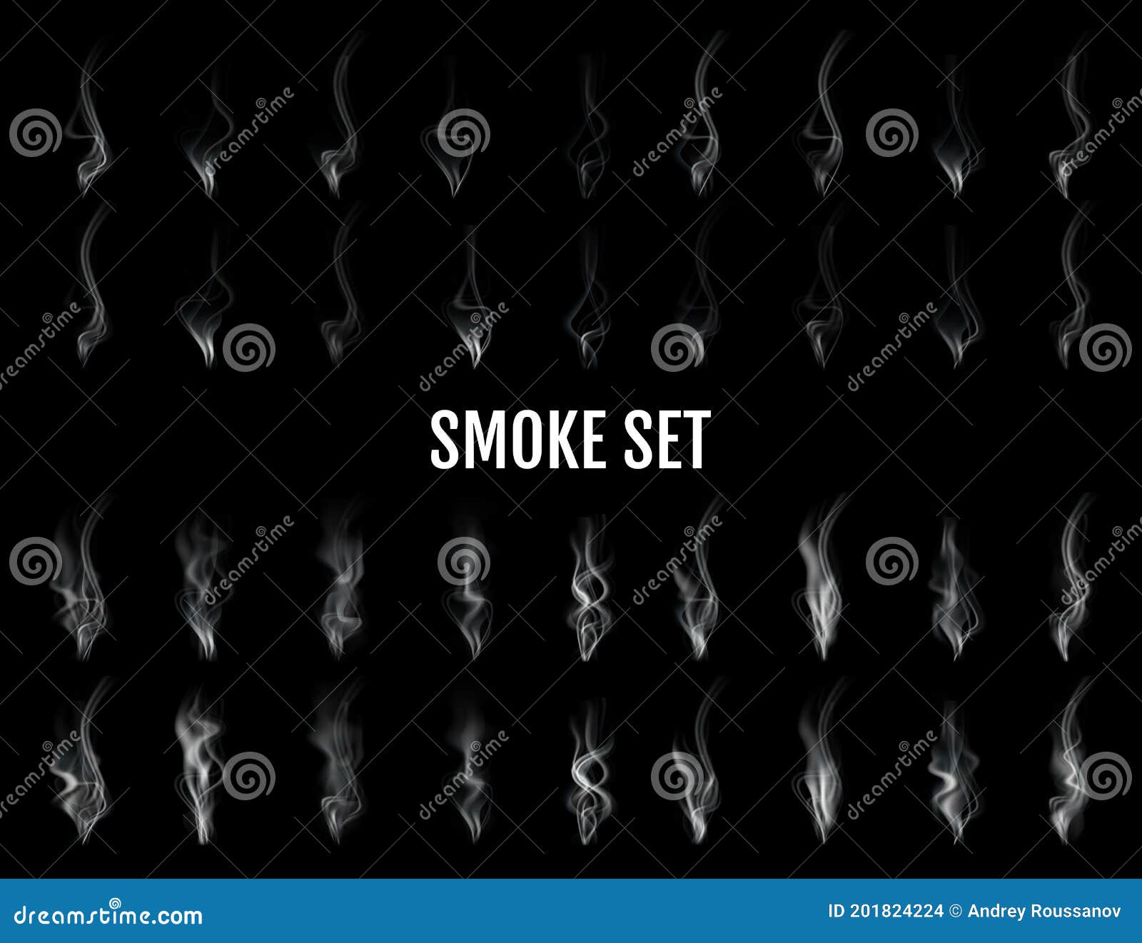 Digital Realistic Smoke Vector Illustration Stock Vector - Illustration ...