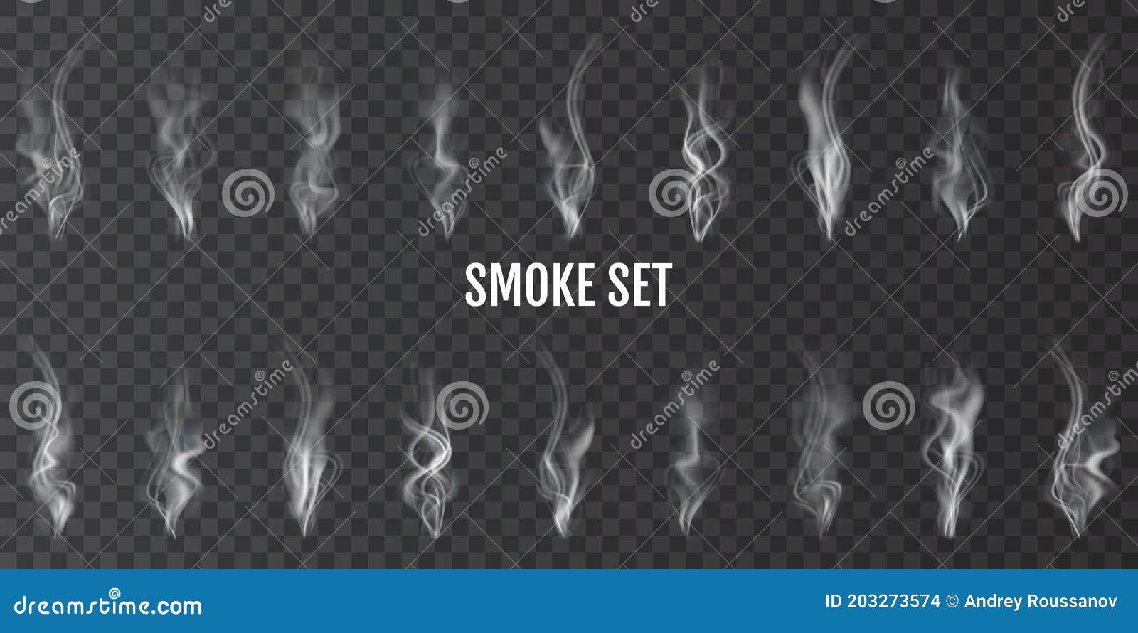 Digital Realistic Smoke Vector Illustration Stock Vector - Illustration ...
