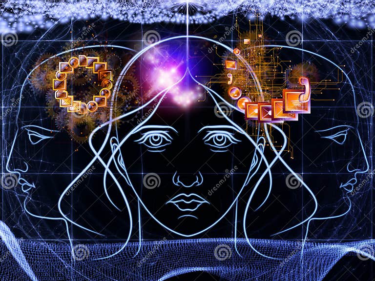 Digital reasoning stock illustration. Illustration of design - 23810635