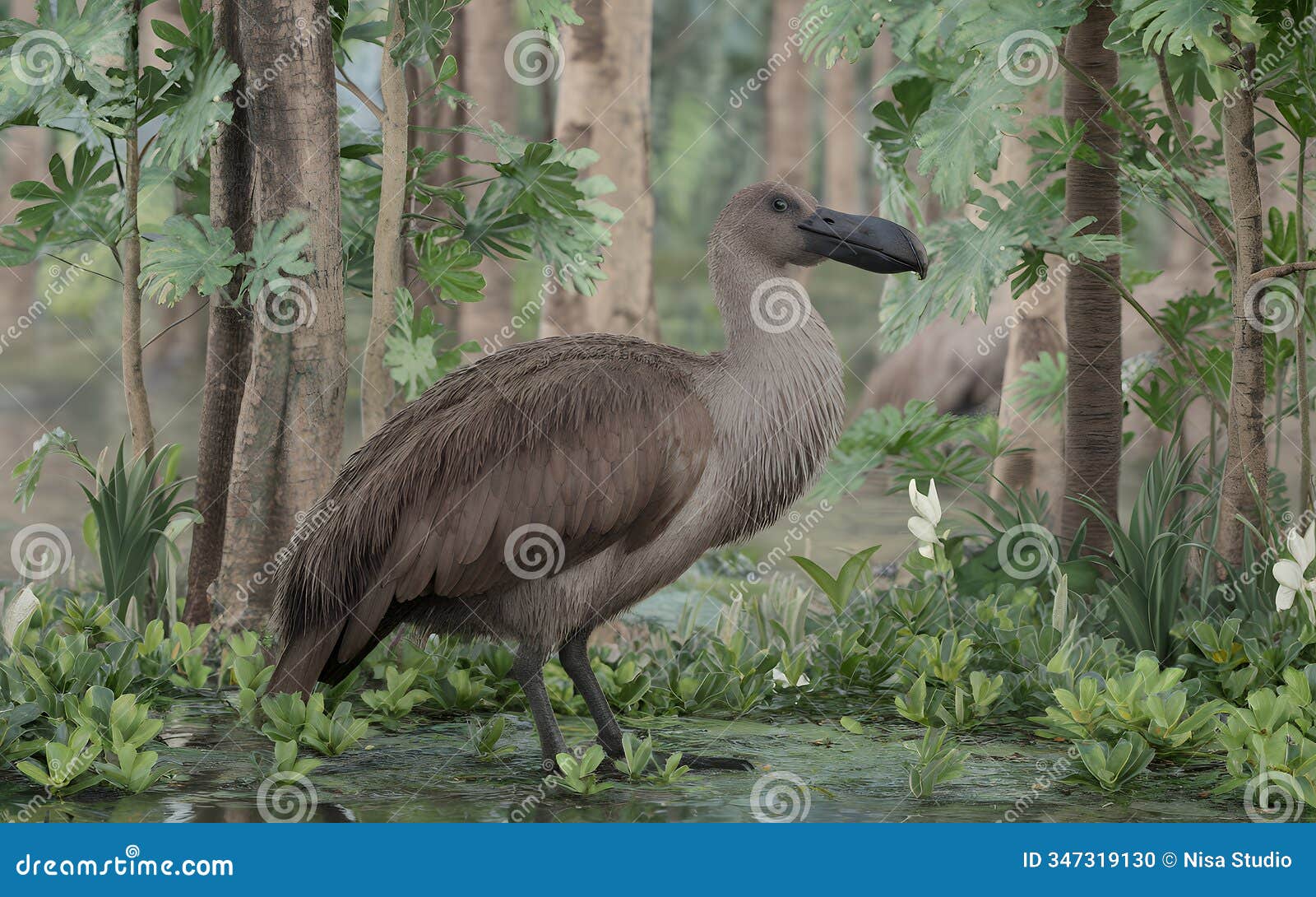 A Digital Reconstruction of the Extinct Mauritius Dodo Bird in Its ...