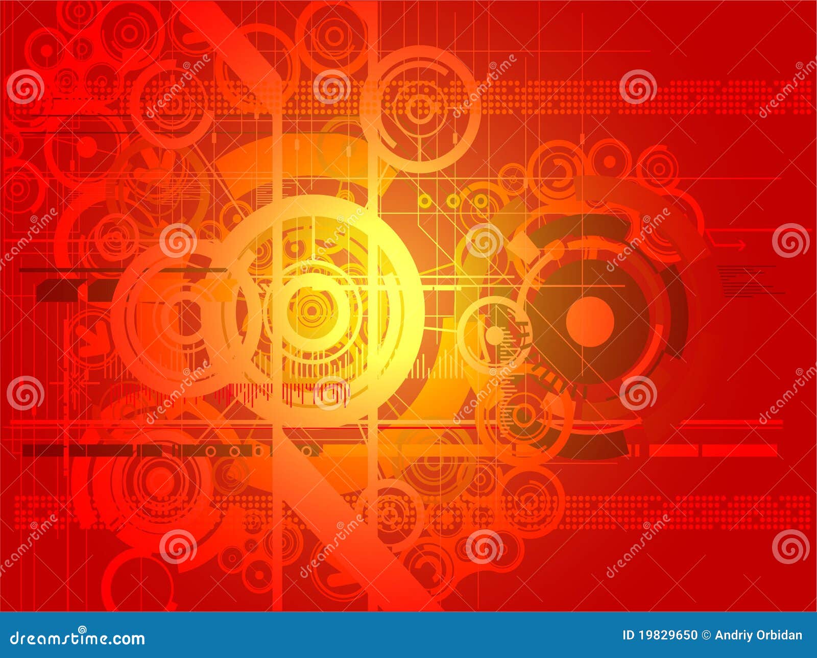 Digital Red Abstract Background Stock Illustration - Illustration of ...
