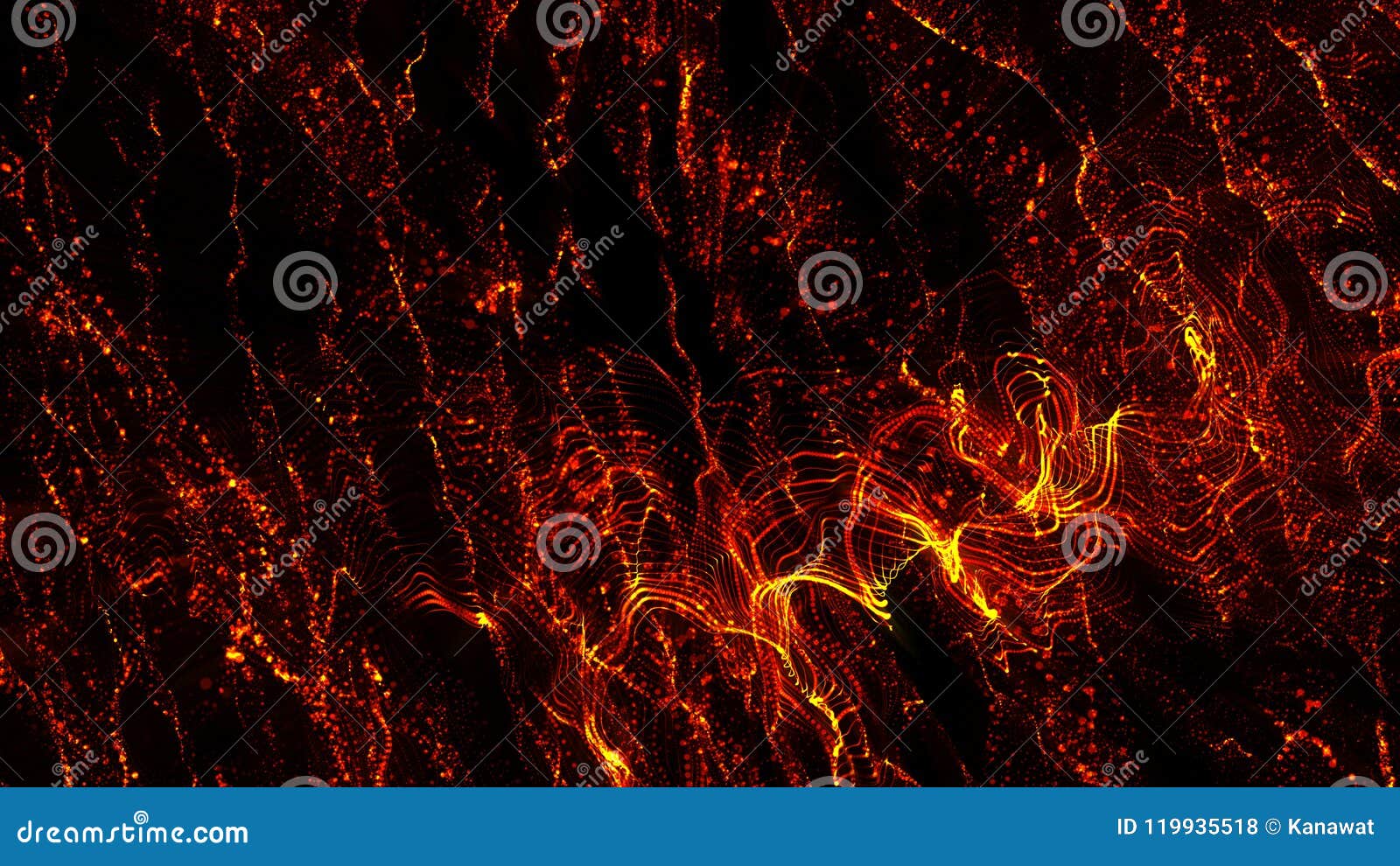 Digital Red Color Wave Abstract Background Stock Illustration ...