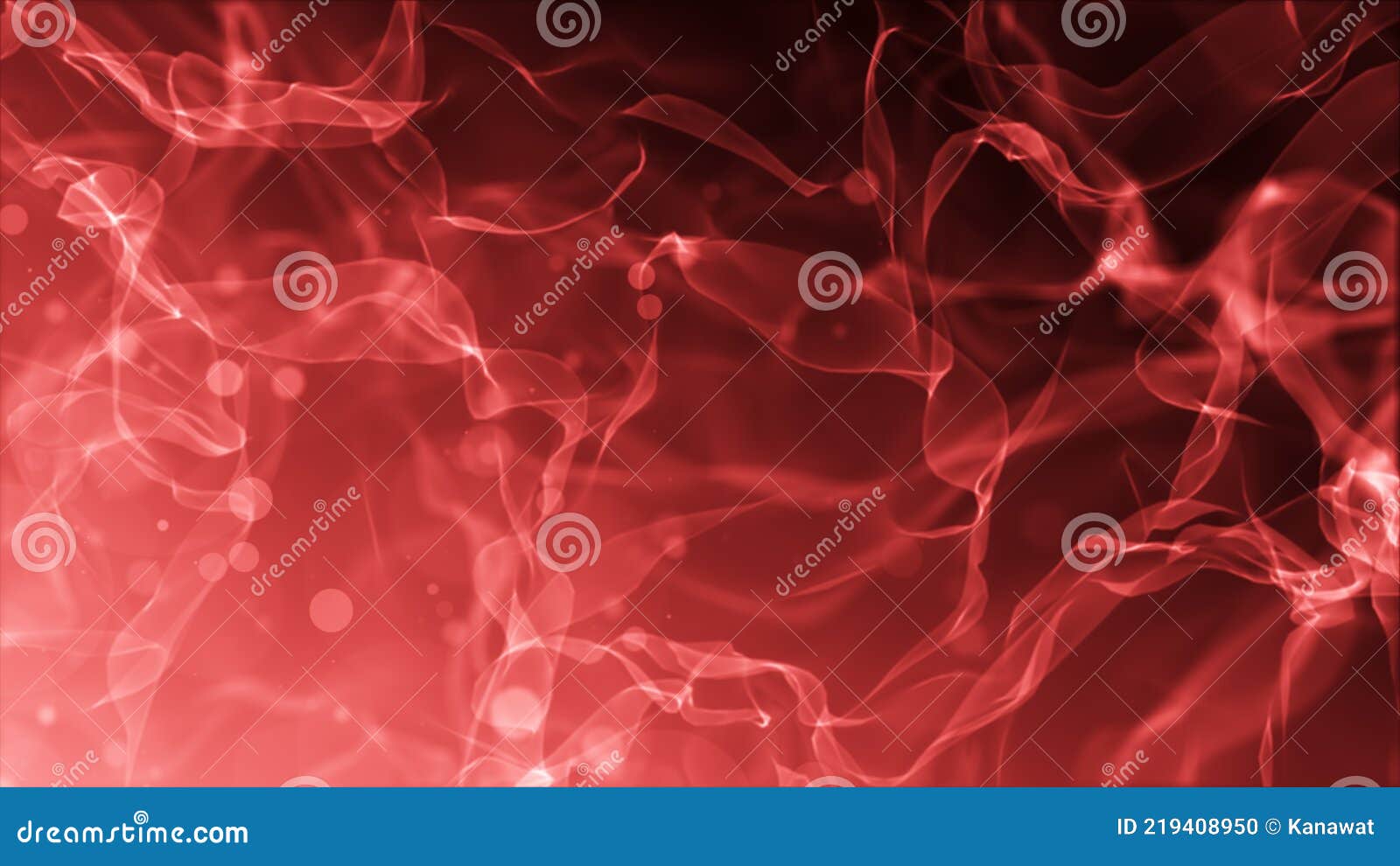 Digital Red Smoke Wave with Bokeh Smooth Flowing Abstract Background ...