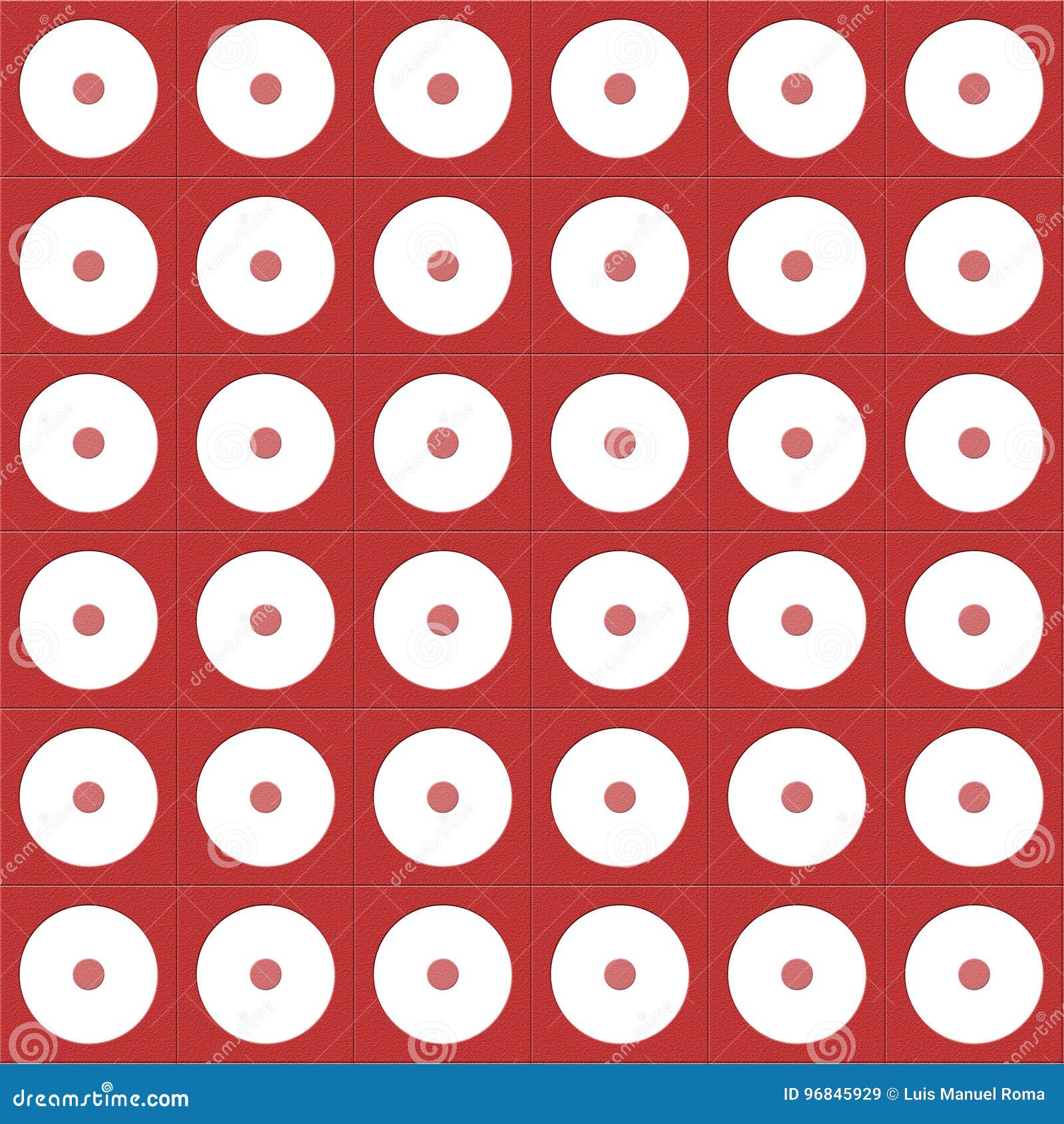 Digital Red and White Circle Paper Stock Illustration - Illustration of ...