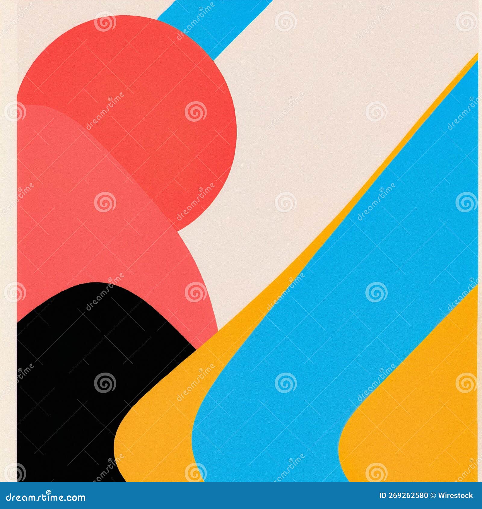 Digital Render of an Abstract Colorful Minimalistic Background Design ...
