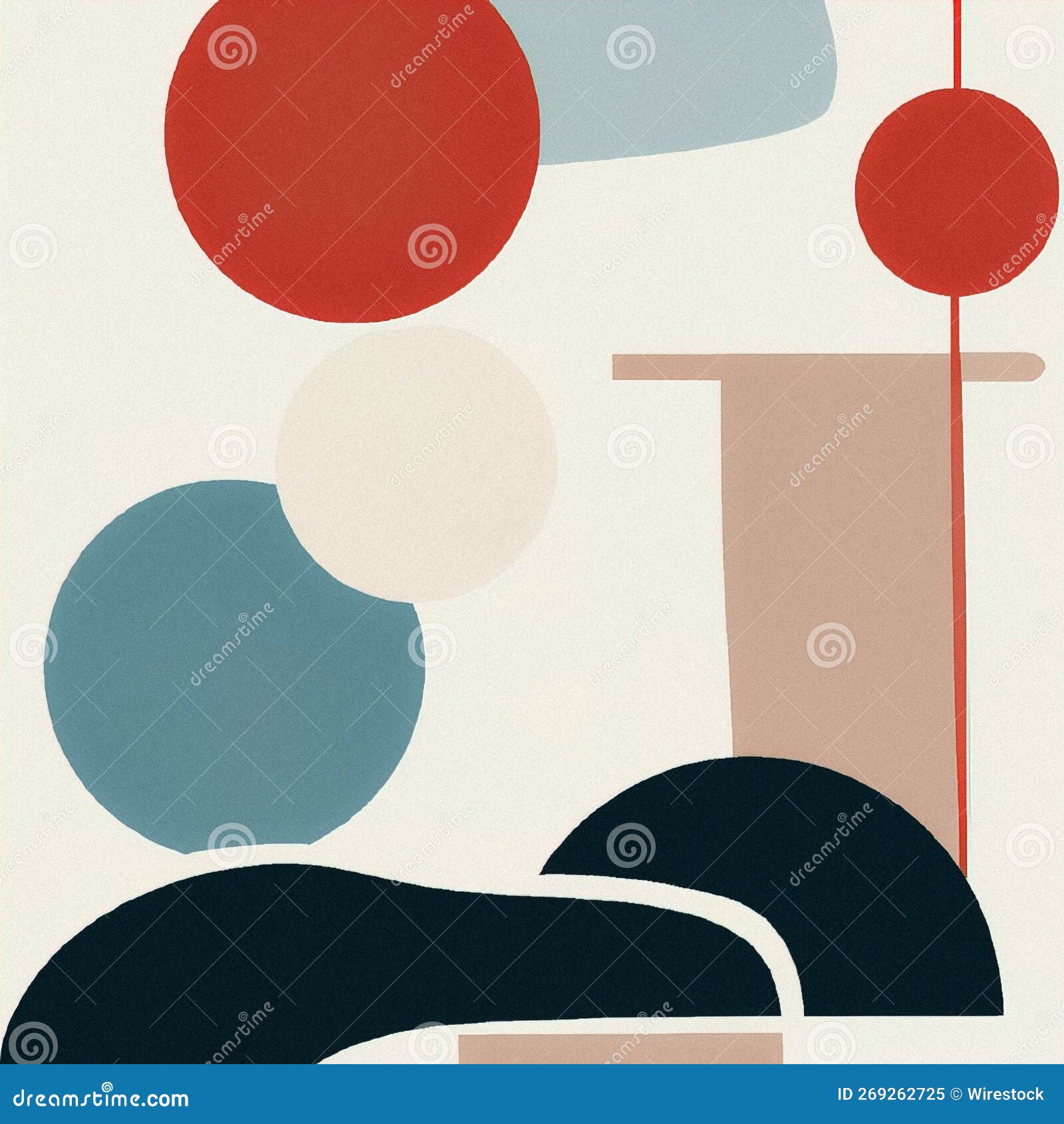 Digital Render of an Abstract Colorful Minimalistic Background Design ...