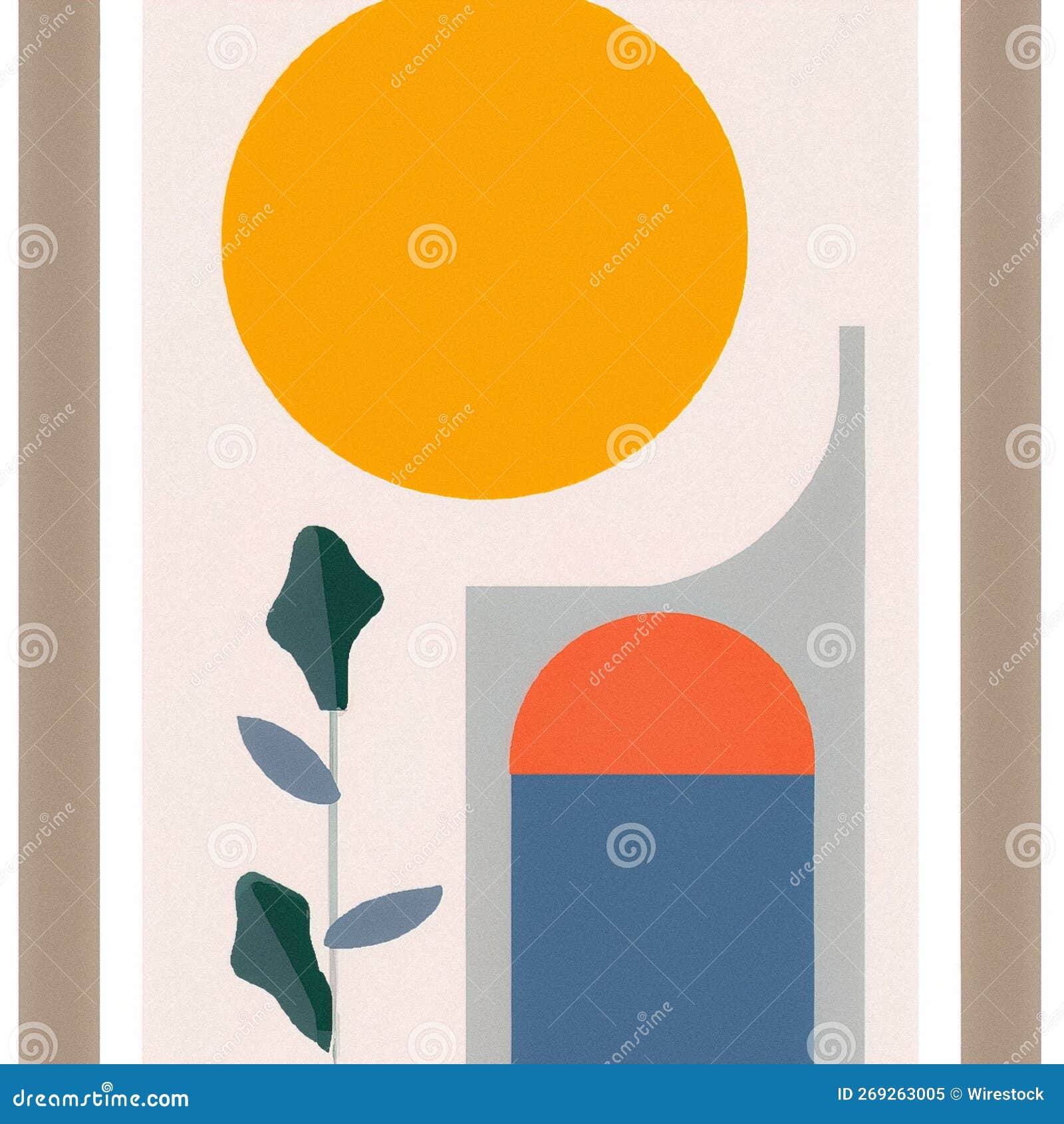 Digital Render of an Abstract Colorful Minimalistic Background Design ...