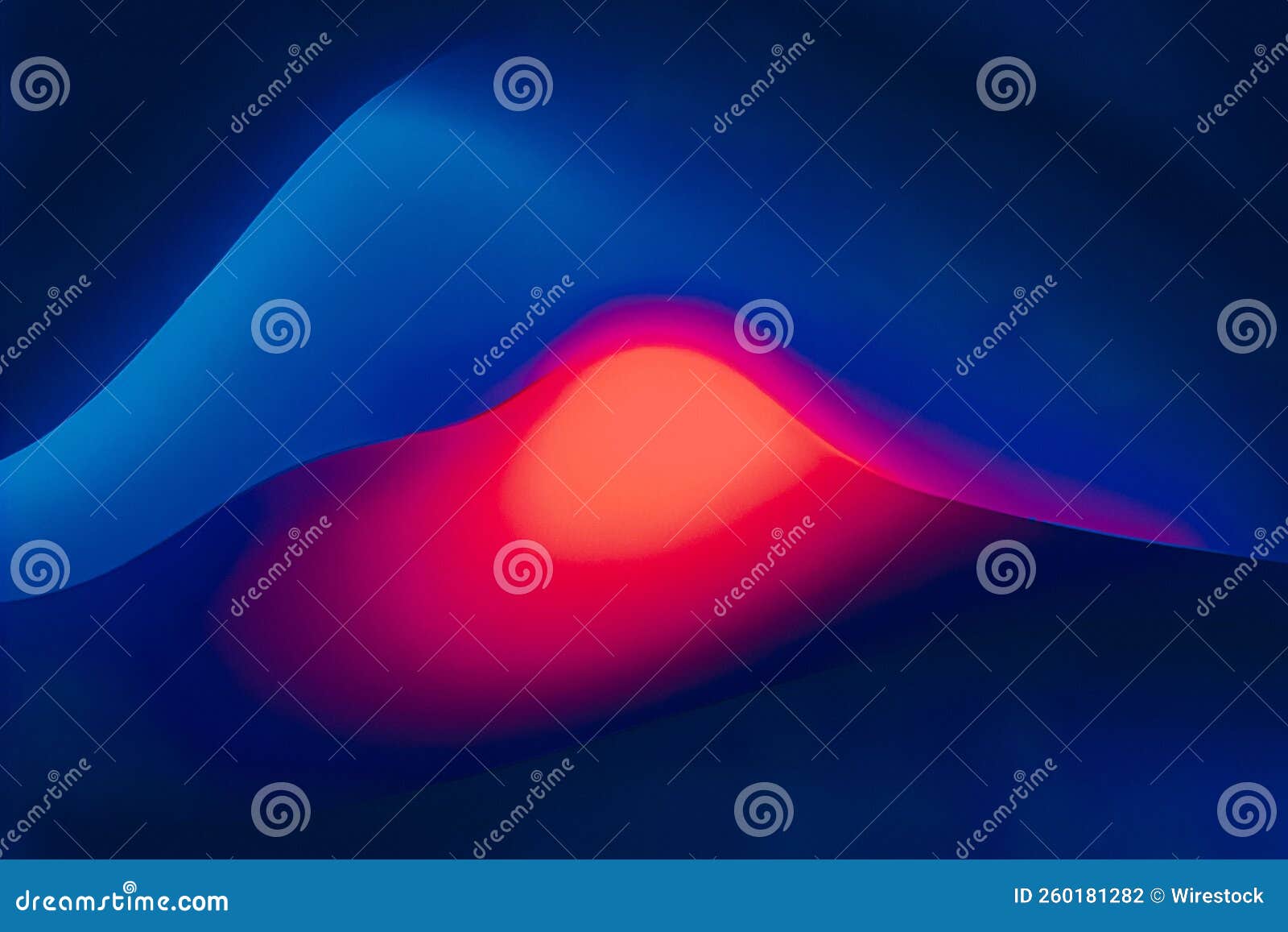 Digital Render of an Abstract Glowing Red Blue Background for ...